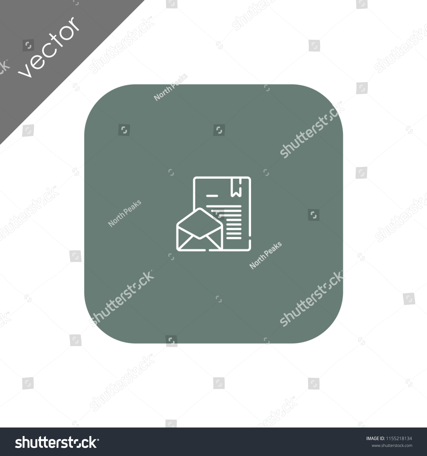 Official Mail Icon Stock Vector (Royalty Free) 1155218134 | Shutterstock