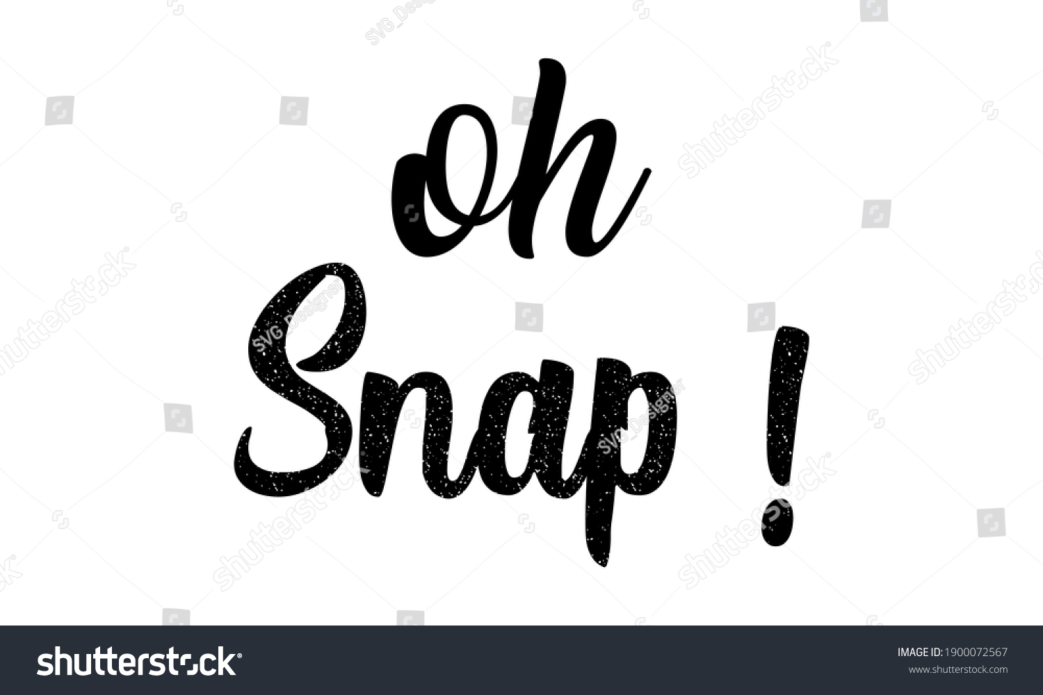 Oh Snap Vector Clip Art Stock Vector (Royalty Free) 1900072567
