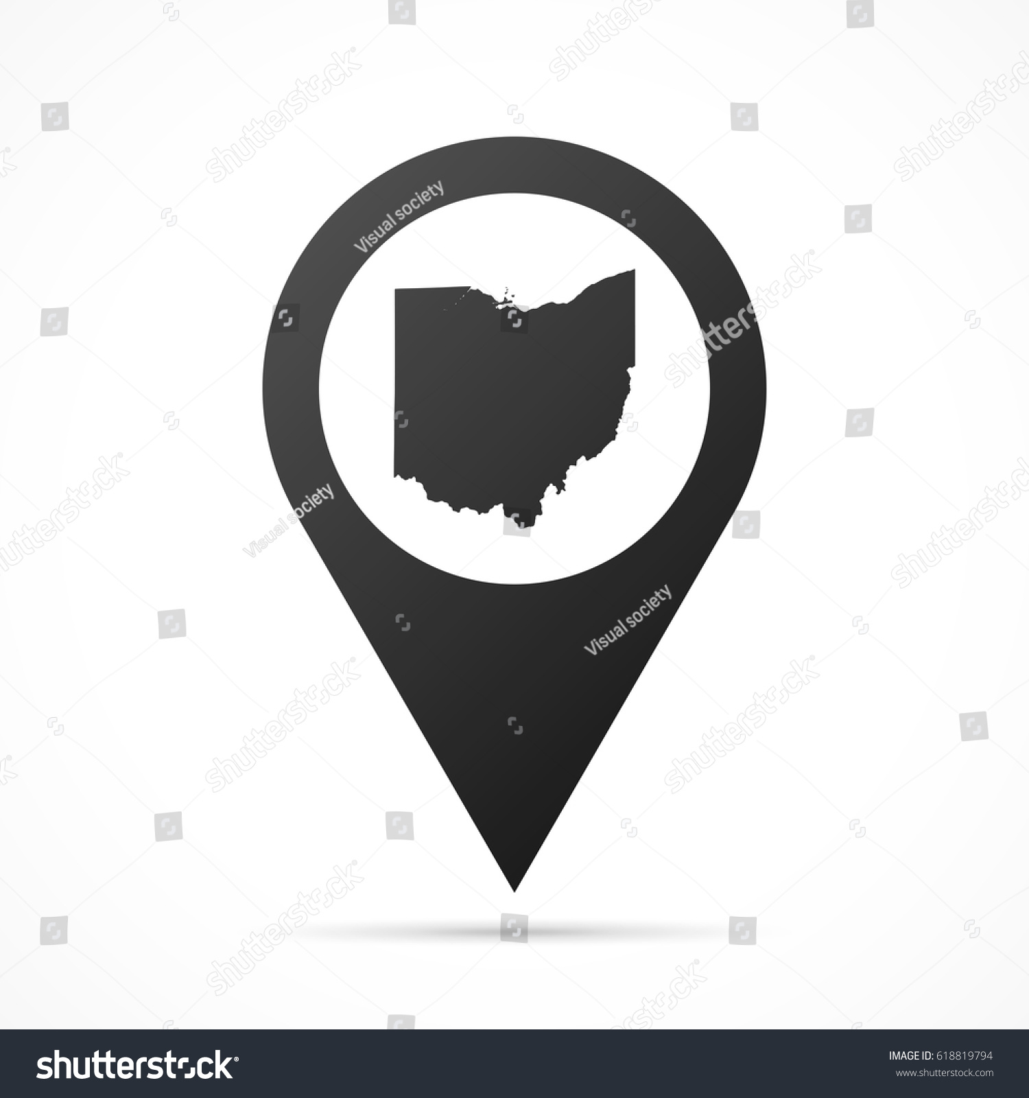 608 imágenes de Ohio map pin - Imágenes, fotos y vectores de stock ...