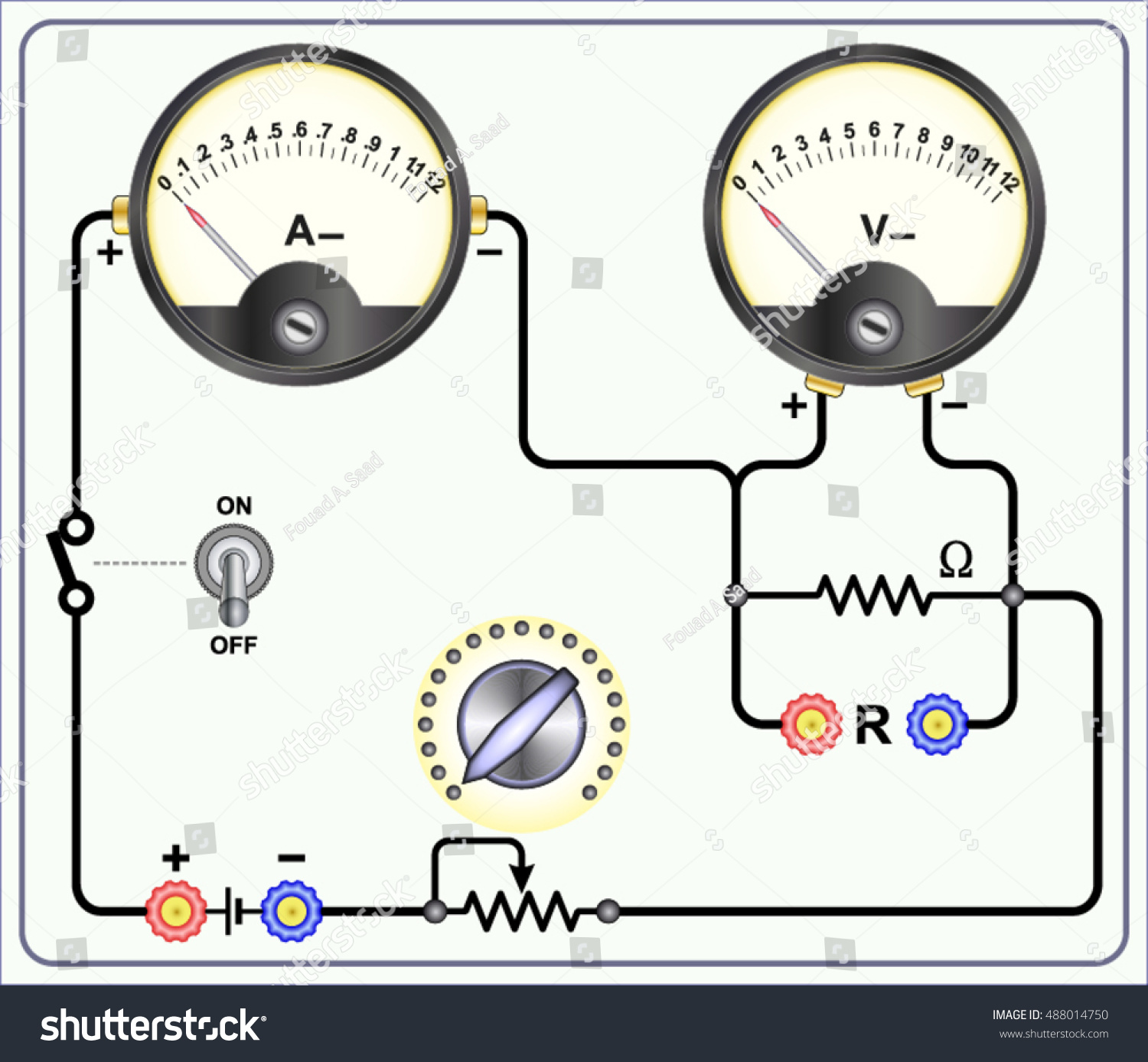 Ohms Law Apparatus Stock Vector (Royalty Free) 488014750