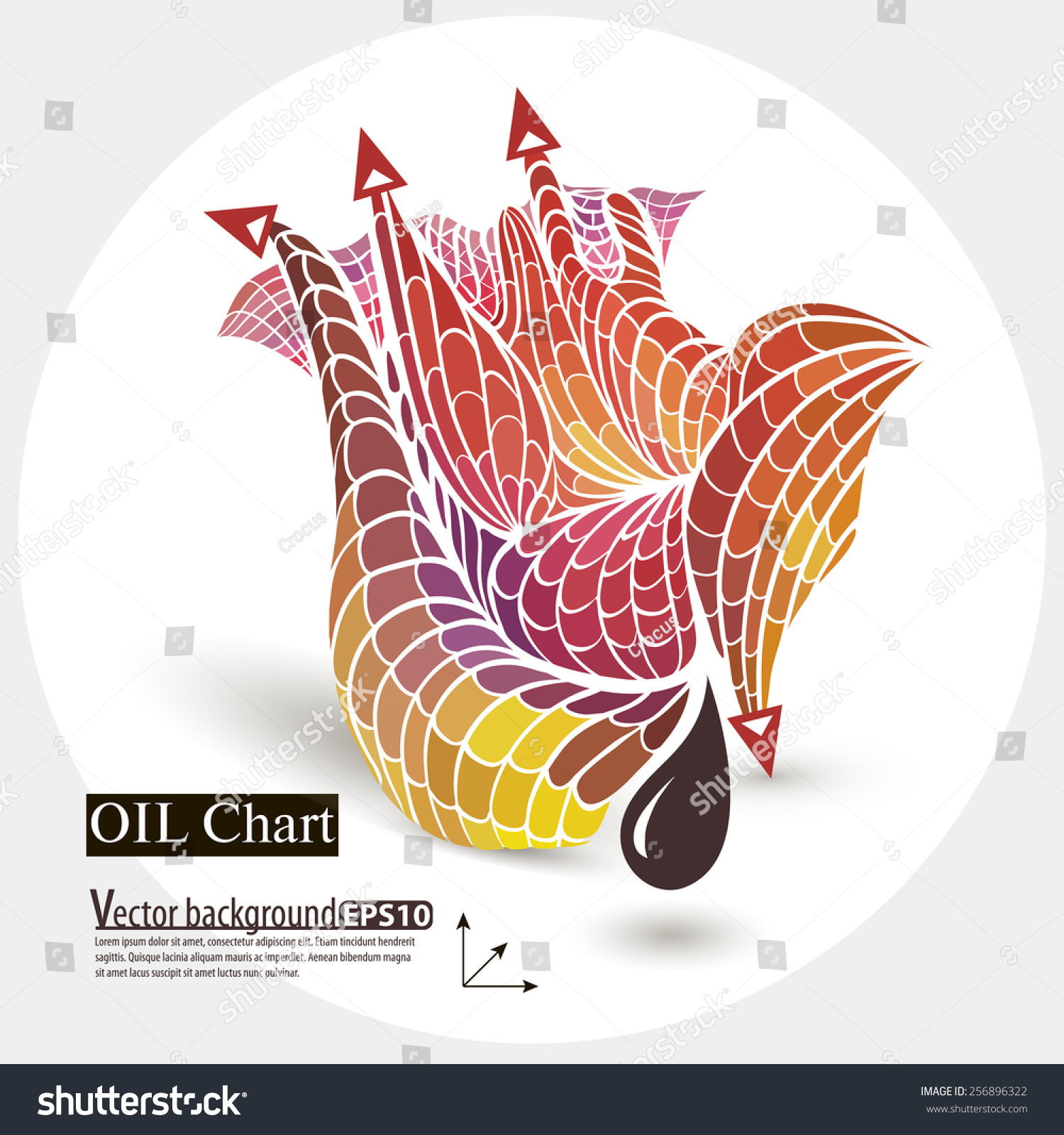 Oil Chart Stock Vector (Royalty Free) 256896322 | Shutterstock