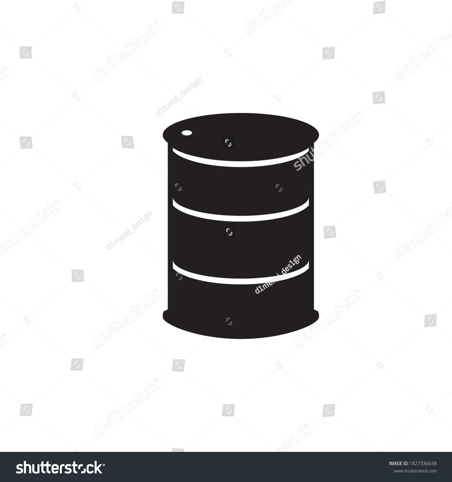 Oil Drum Logo Design Vector Template Stock Vector (Royalty Free ...