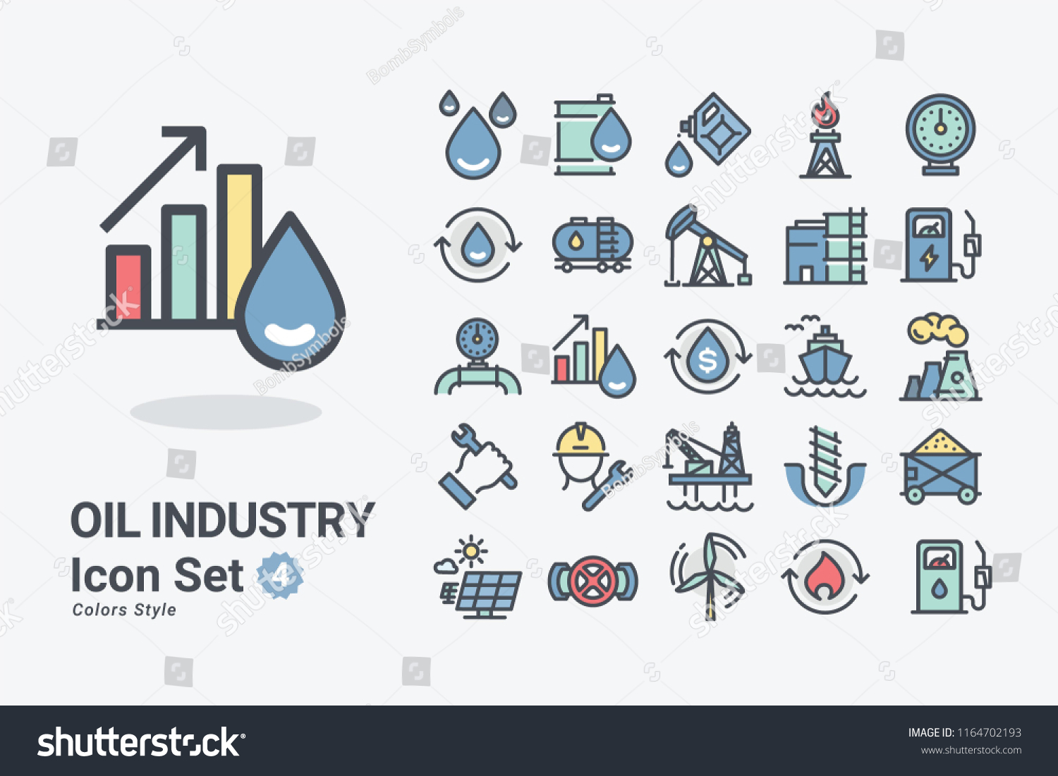 Oil Industry Vector Icon 04 Stock Vector (Royalty Free) 1164702193