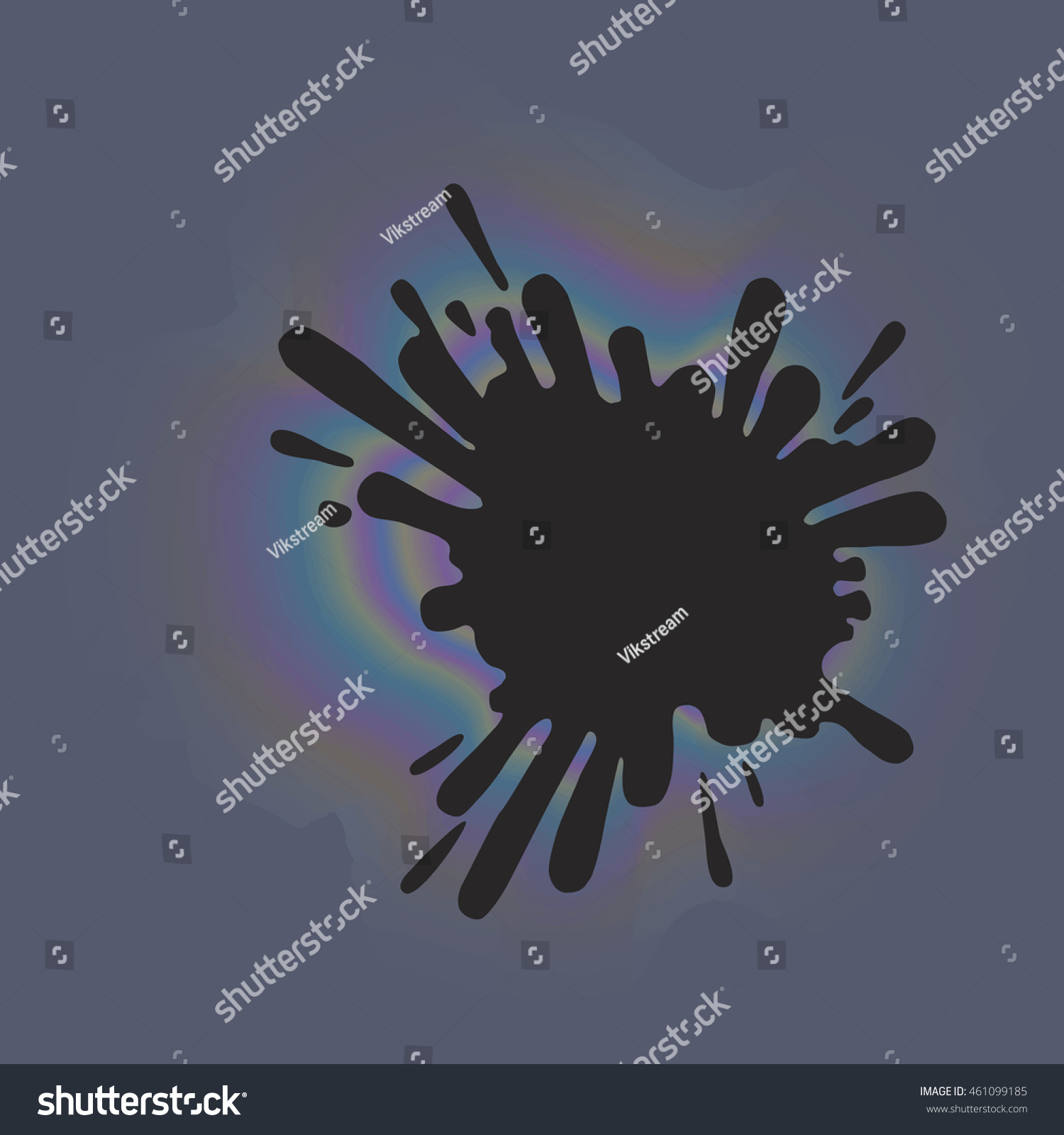Oil Puddlevector Illustration Stock Vector (Royalty Free) 461099185