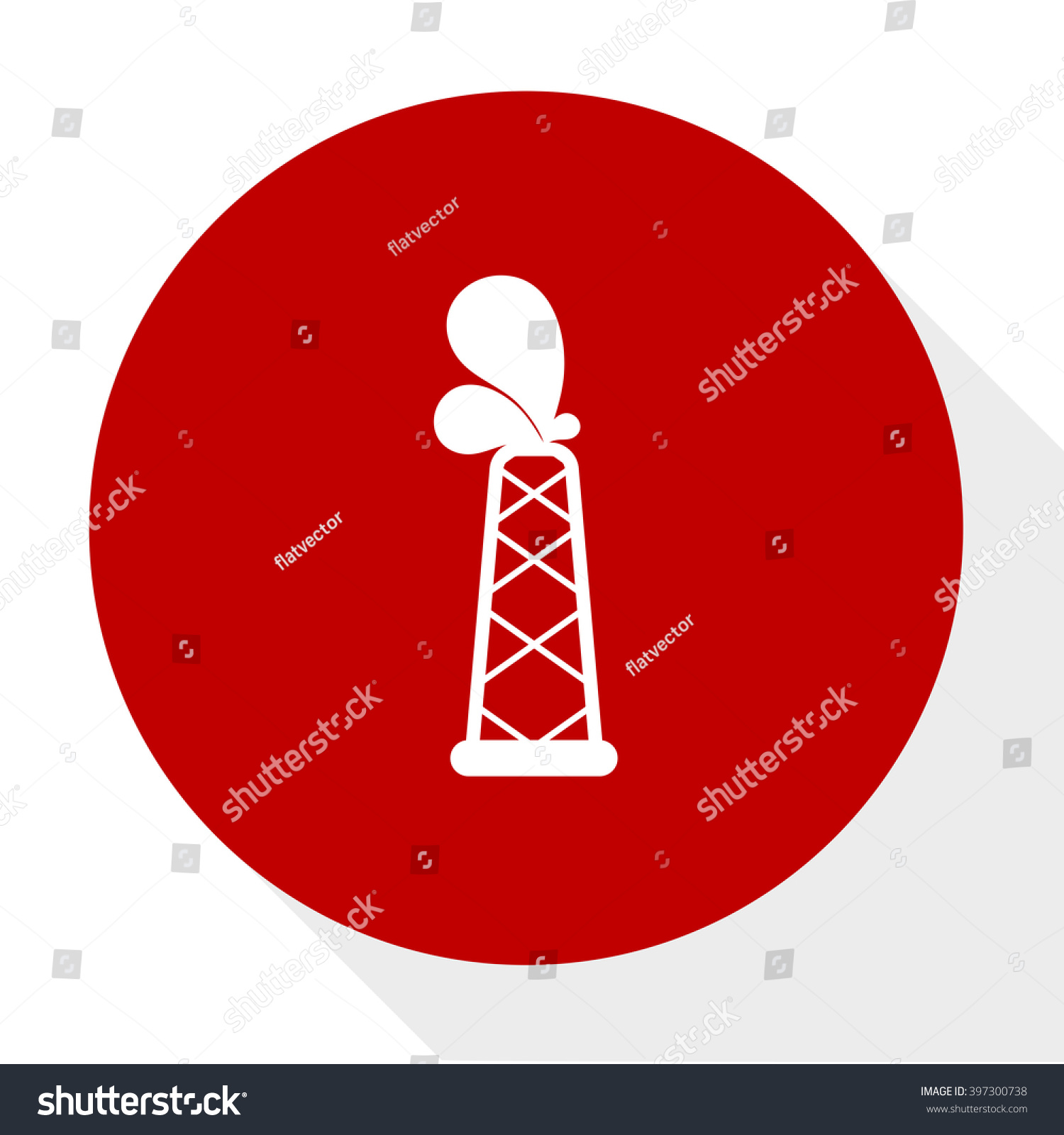 Oil Refinery Icon Stock Vector (Royalty Free) 397300738 | Shutterstock