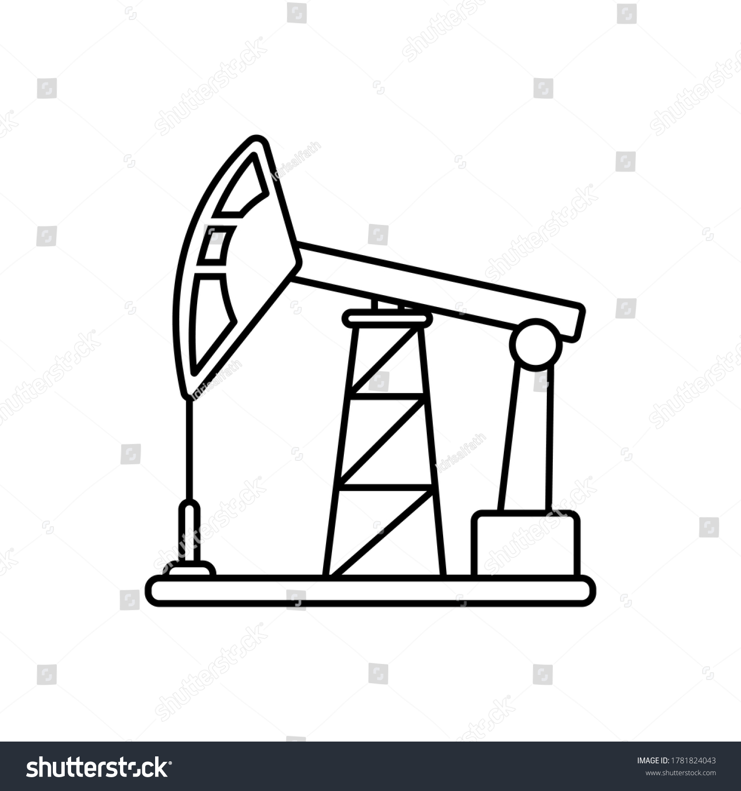 Oil Refinery Vector Simple Design Stock Vector (Royalty Free ...