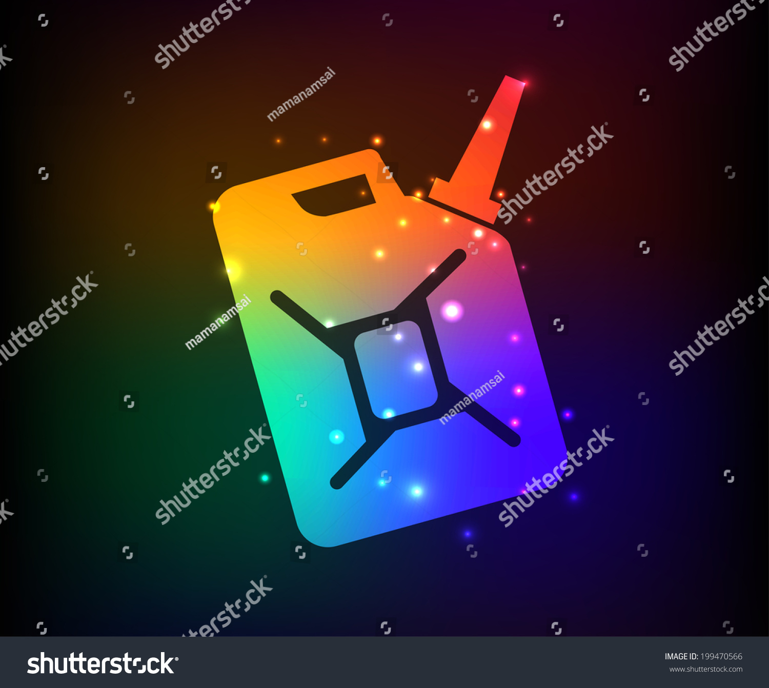 Oil Symbolrainbow Vector Stock Vector (Royalty Free) 199470566