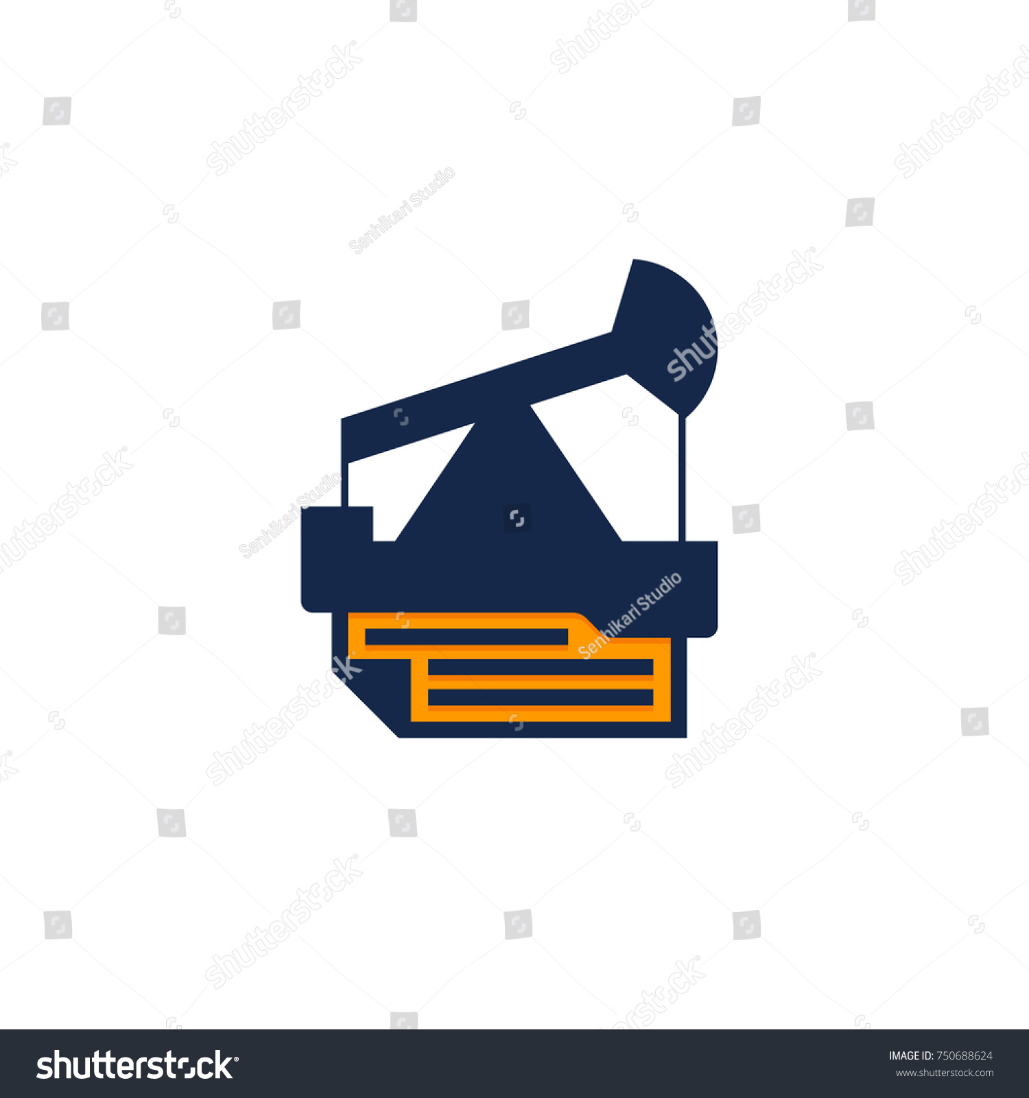 Oil Well Drilling Data Document Logo Stock Vector (Royalty Free ...