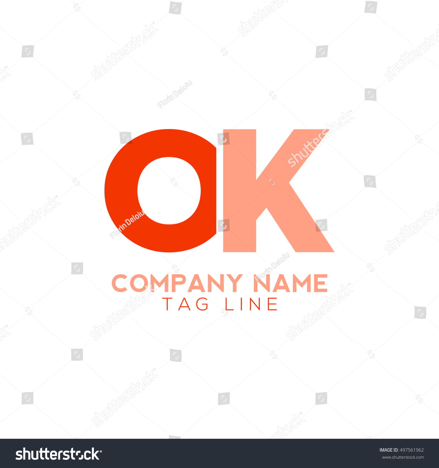 Ok Logo Stock Vector (Royalty Free) 497561962 | Shutterstock
