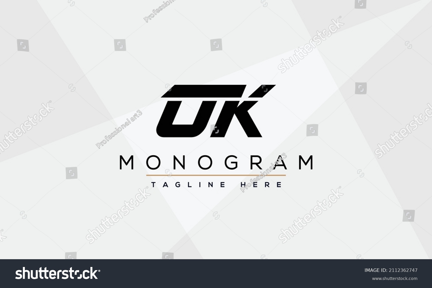Ok Logo Design Vector Template Stock Vector (Royalty Free) 2112362747 ...