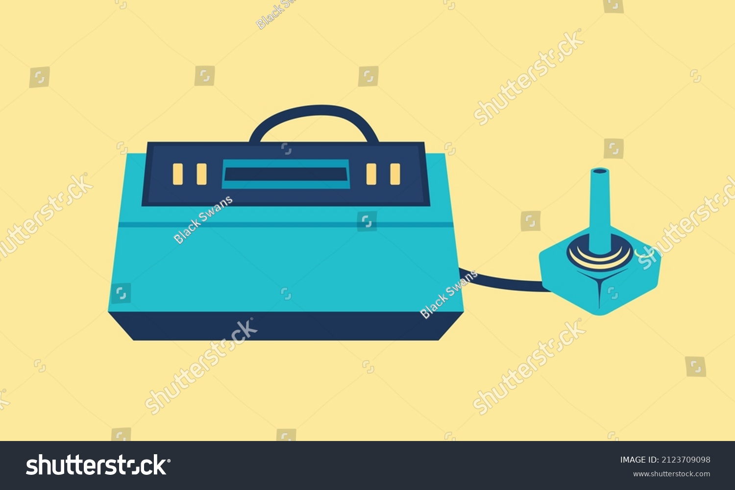 Old Atari Video Game Computer Aesthetic Stock Vector (Royalty Free ...