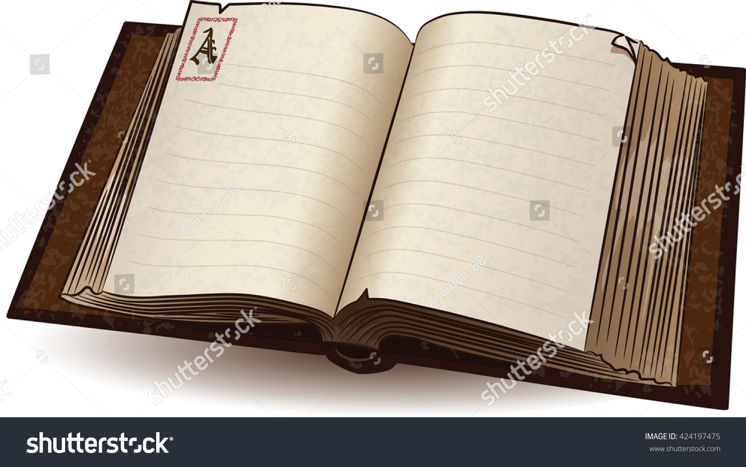 Old Book Vector Illustration Eps10 Stock Vector (Royalty Free ...