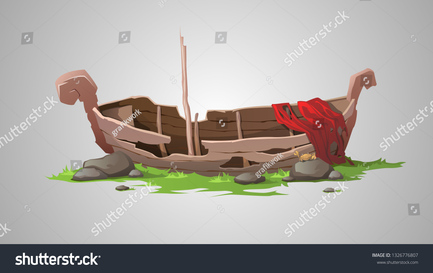 4,077 Broken ship vector Images, Stock Photos & Vectors | Shutterstock