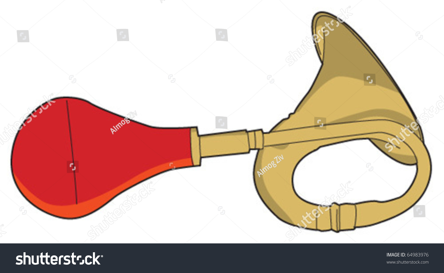 Old Car Horn Stock Vector (Royalty Free) 64983976 - Shutterstock