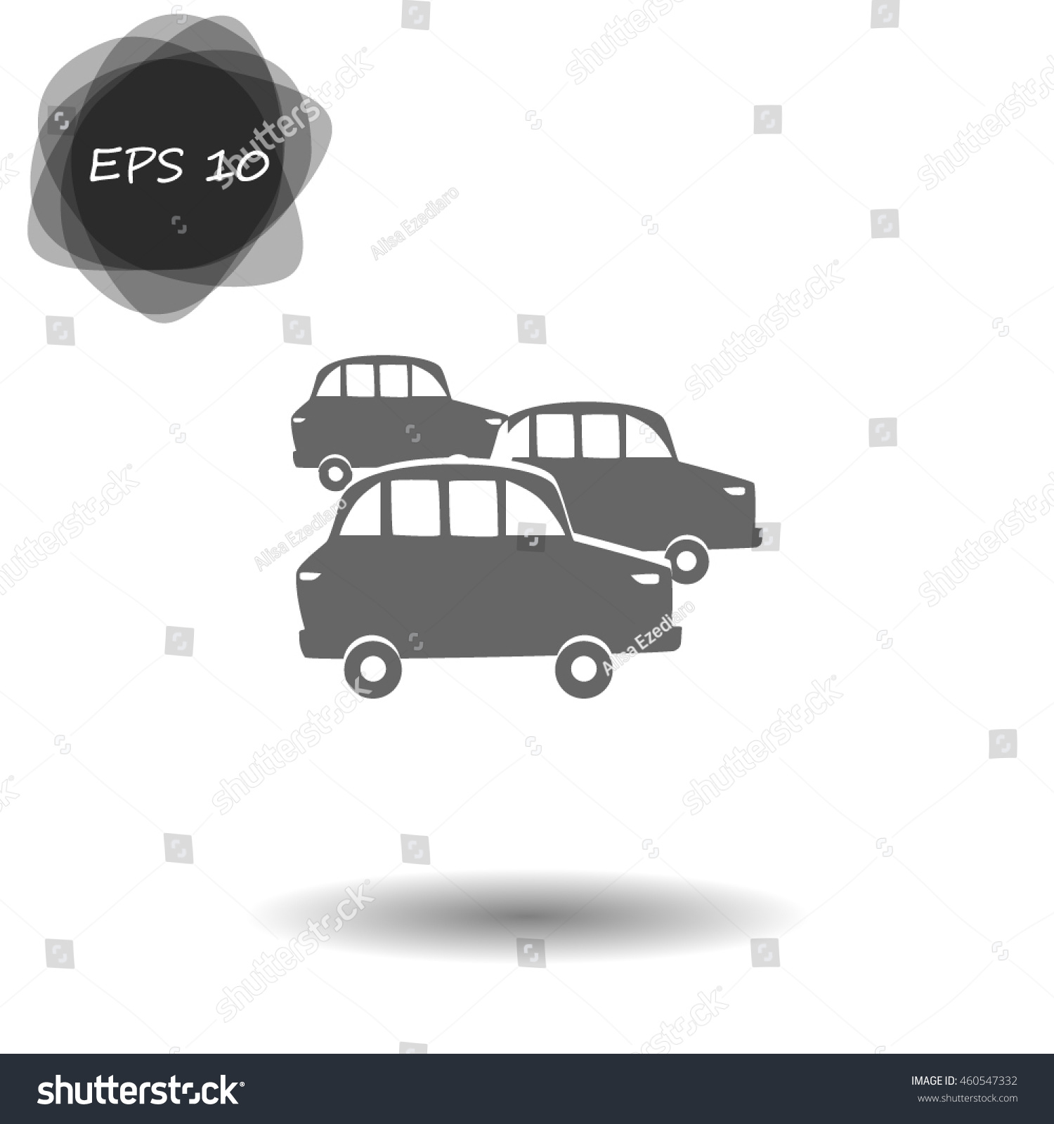 Old Car Icon Vector Stock Vector (Royalty Free) 460547332 | Shutterstock