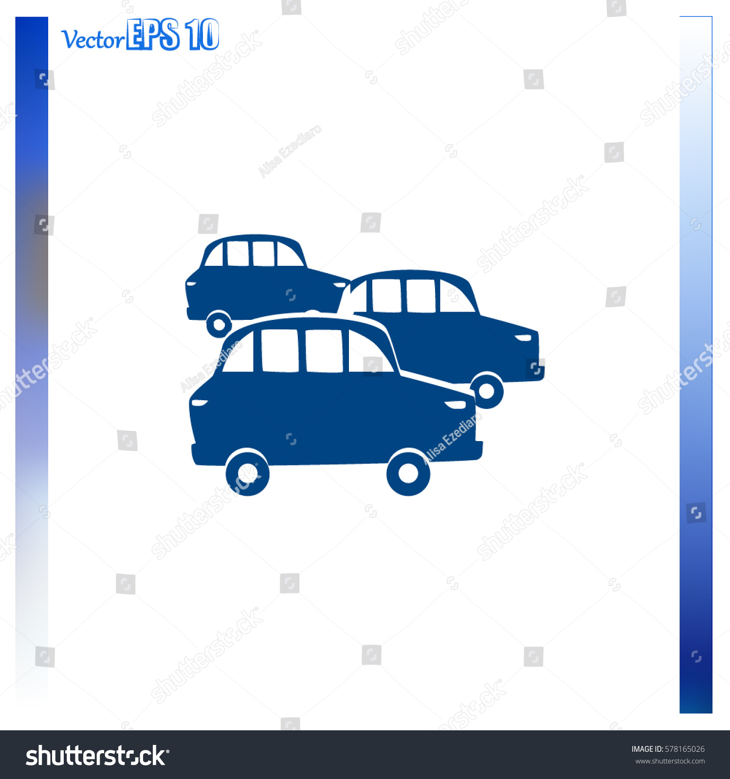 Old Car Icon Vector Stock Vector (Royalty Free) 578165026 | Shutterstock