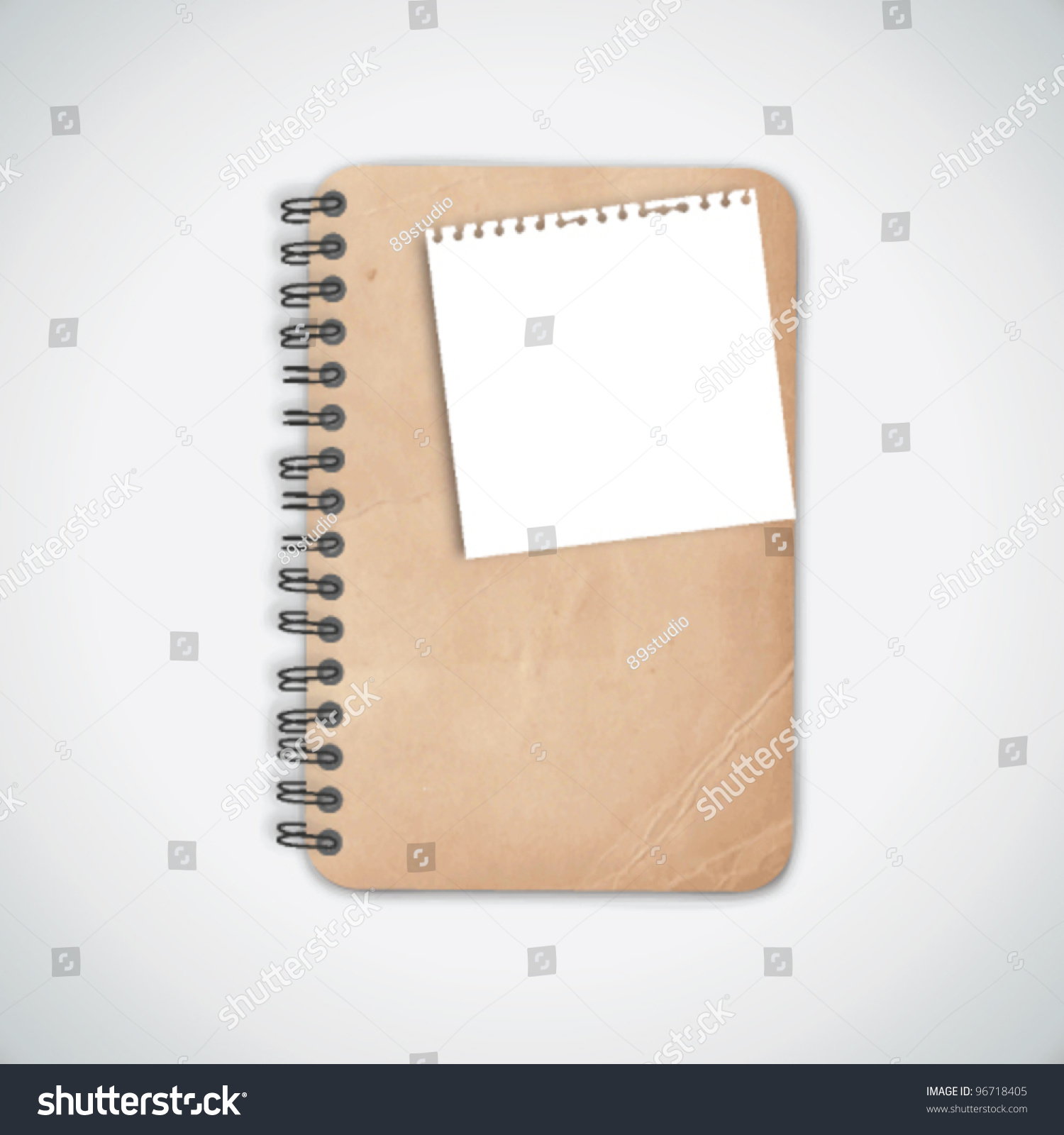 Old Grunge Notebook Paper Vector Stock Vector (Royalty Free) 96718405 ...