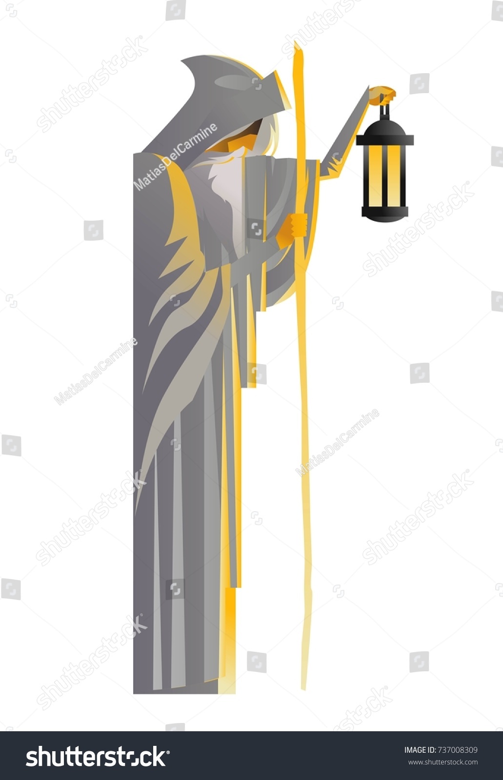245 Hermit old man Stock Illustrations, Images & Vectors | Shutterstock