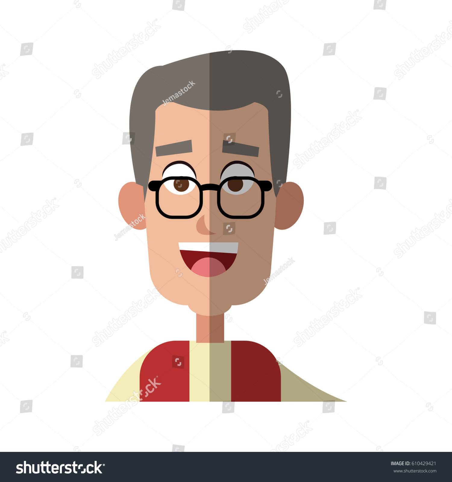 Old Man Cartoon Icon Stock Vector (Royalty Free) 610429421 | Shutterstock