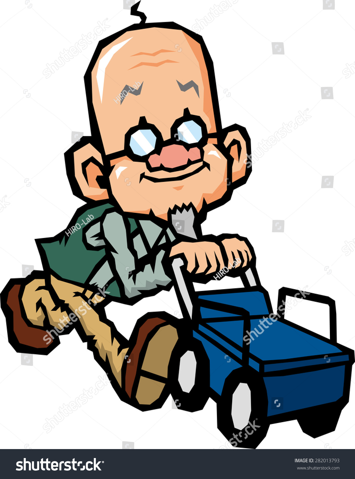 Old Man Walk Stock Vector (Royalty Free) 282013793 | Shutterstock