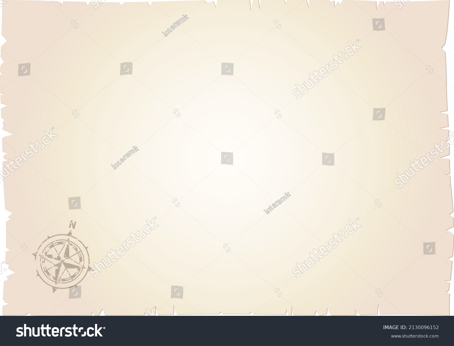 Old Map Frame Compass Rose Vector Stock Vector (Royalty Free ...