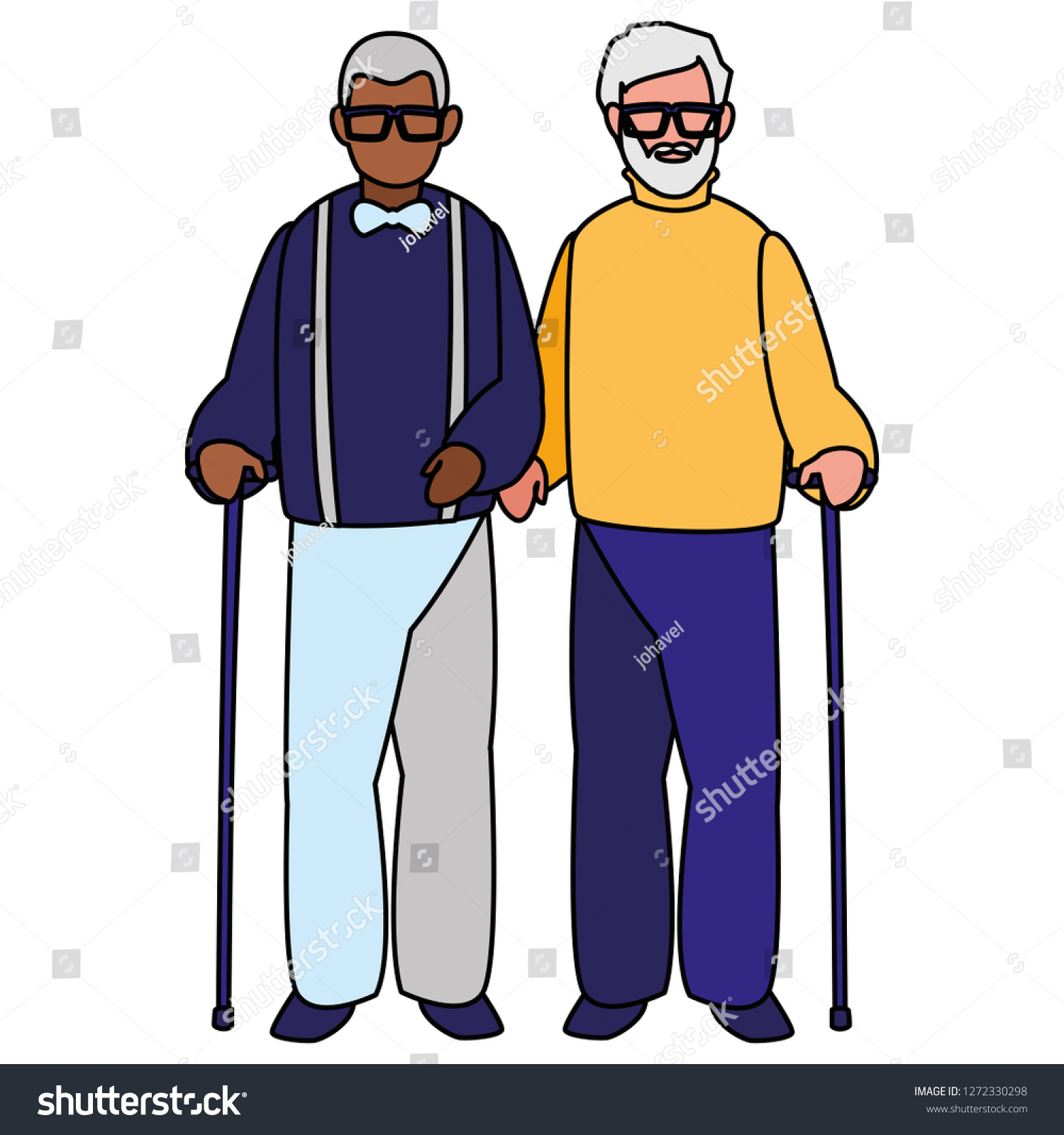 Old Men Design Stock Vector (Royalty Free) 1272330298 | Shutterstock