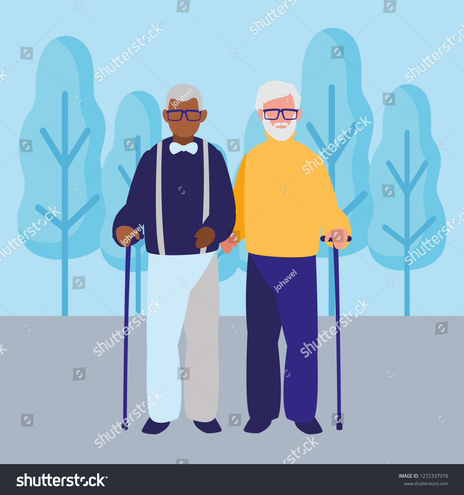 Old Men Design Stock Vector (Royalty Free) 1272337978 | Shutterstock