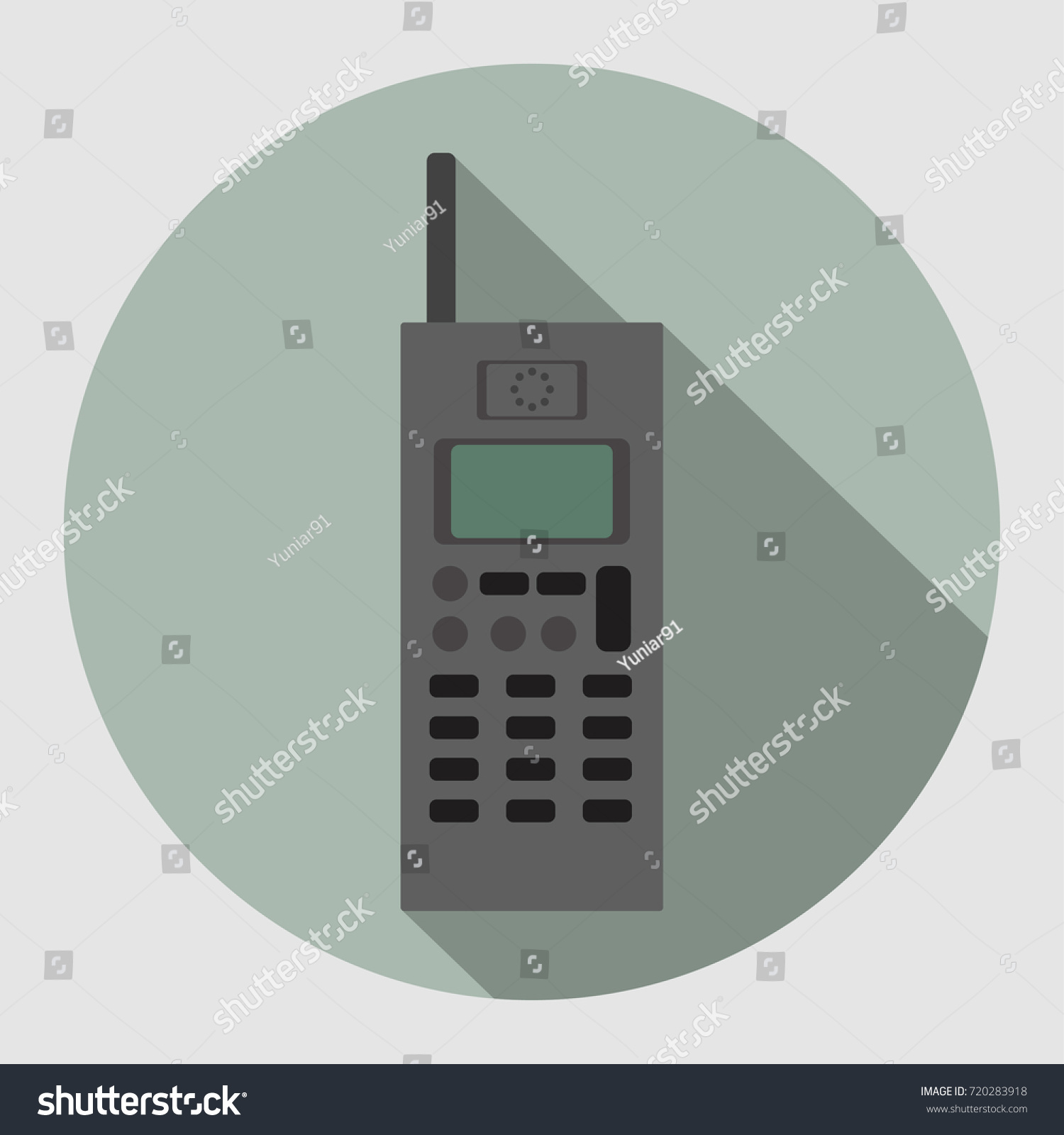 Old Mobile Phone Vector Illustration Stock Vector (Royalty Free) 720283918