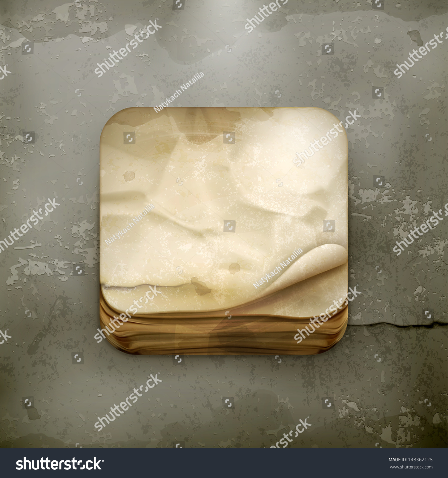 Old Paper App Icon Old Style Stock Vector (Royalty Free) 148362128 ...