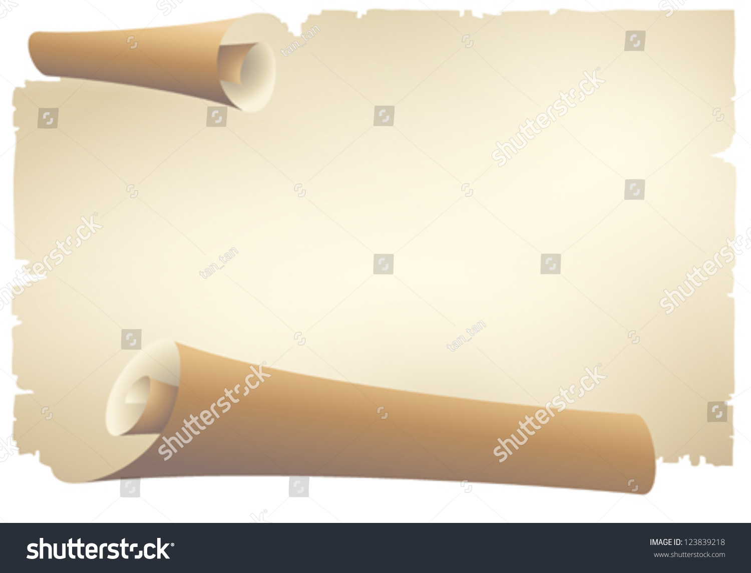 Old Paper Banner Vector Backgroundeps10: vector de stock (libre de ...
