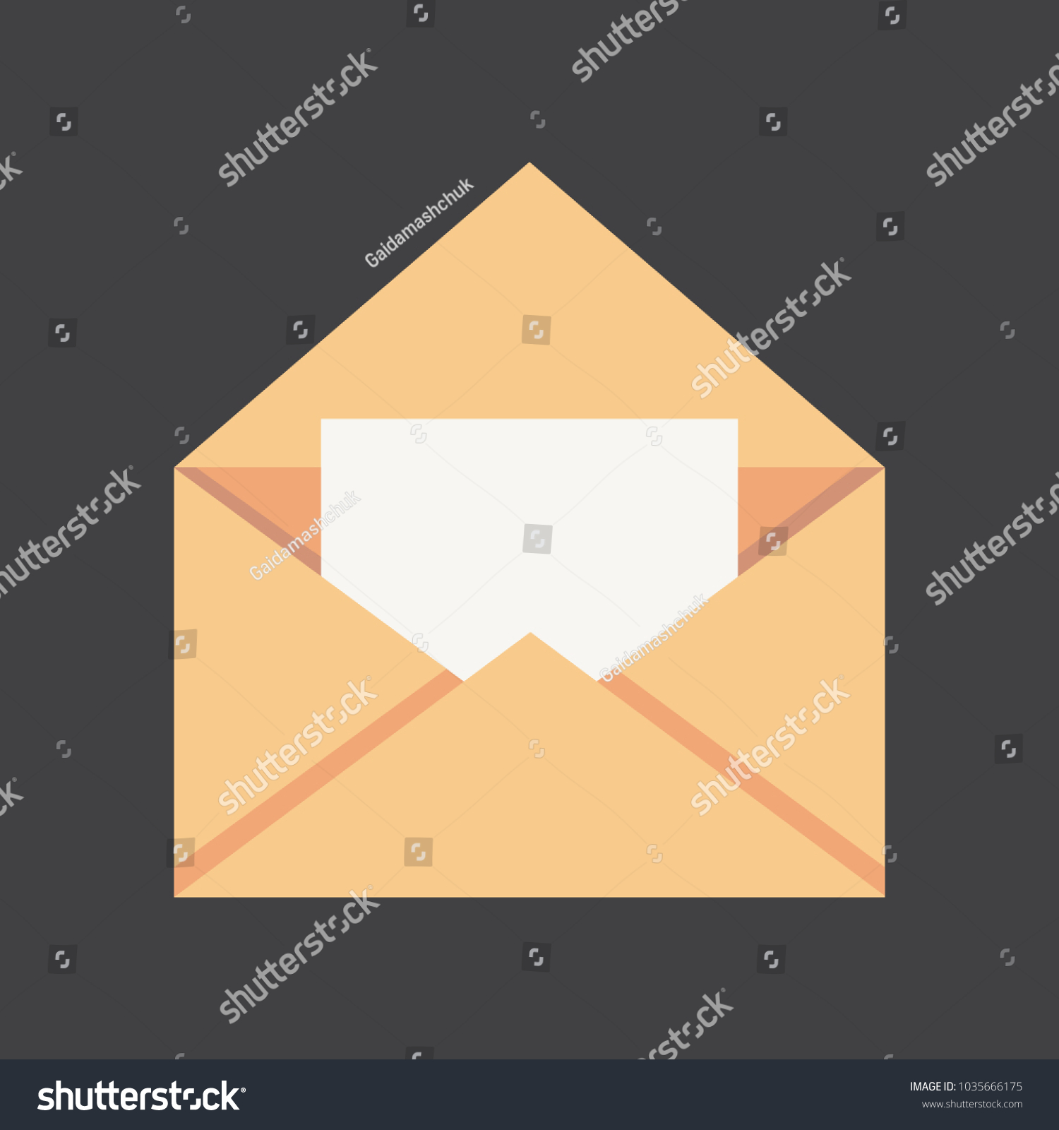 Old Paper Letter Messege Vector Illustration Stock Vector (Royalty Free ...
