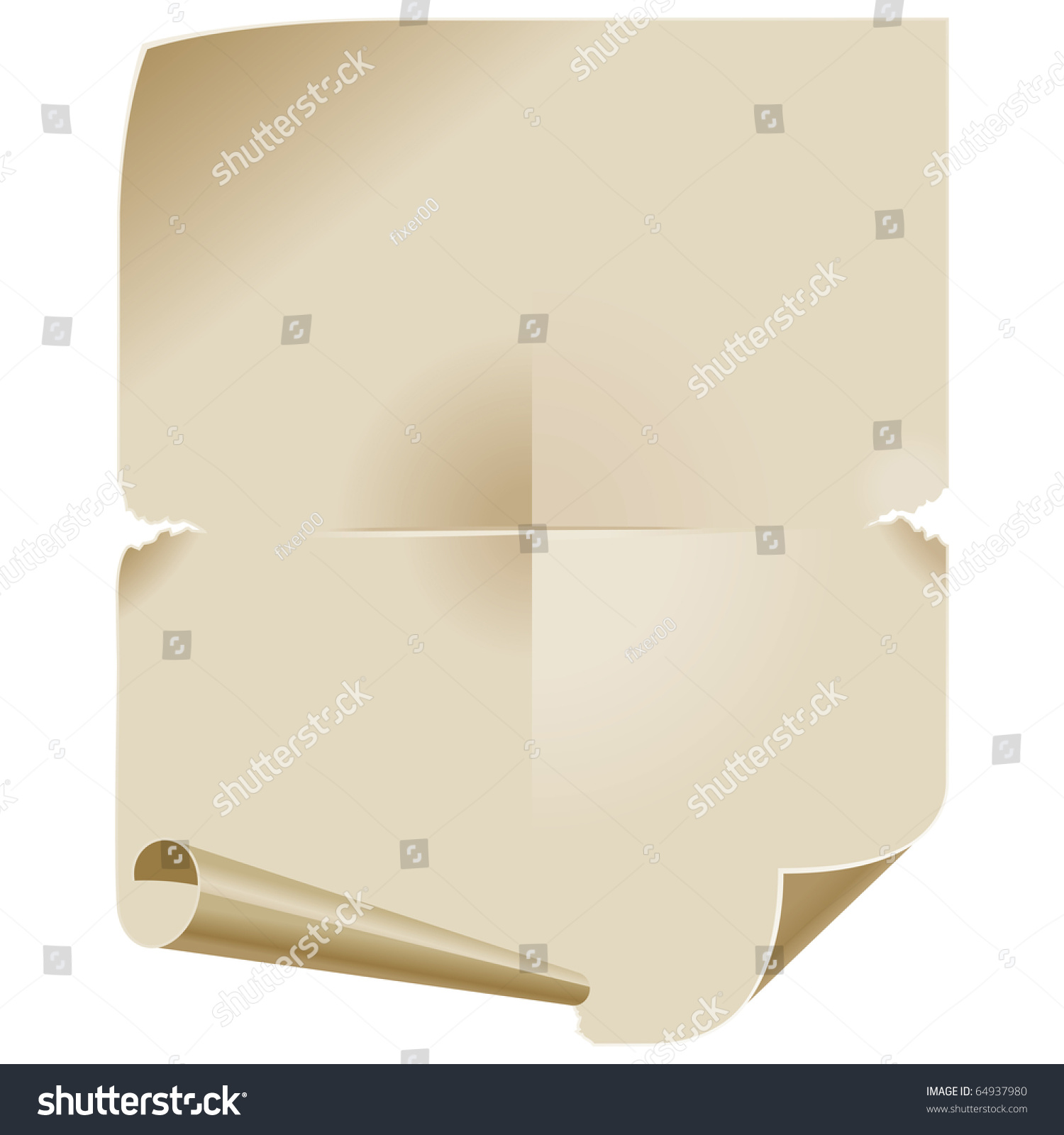 Old Paper Scroll Background Text Messages: เวกเตอร์สต็อก (ปลอดค่า ...