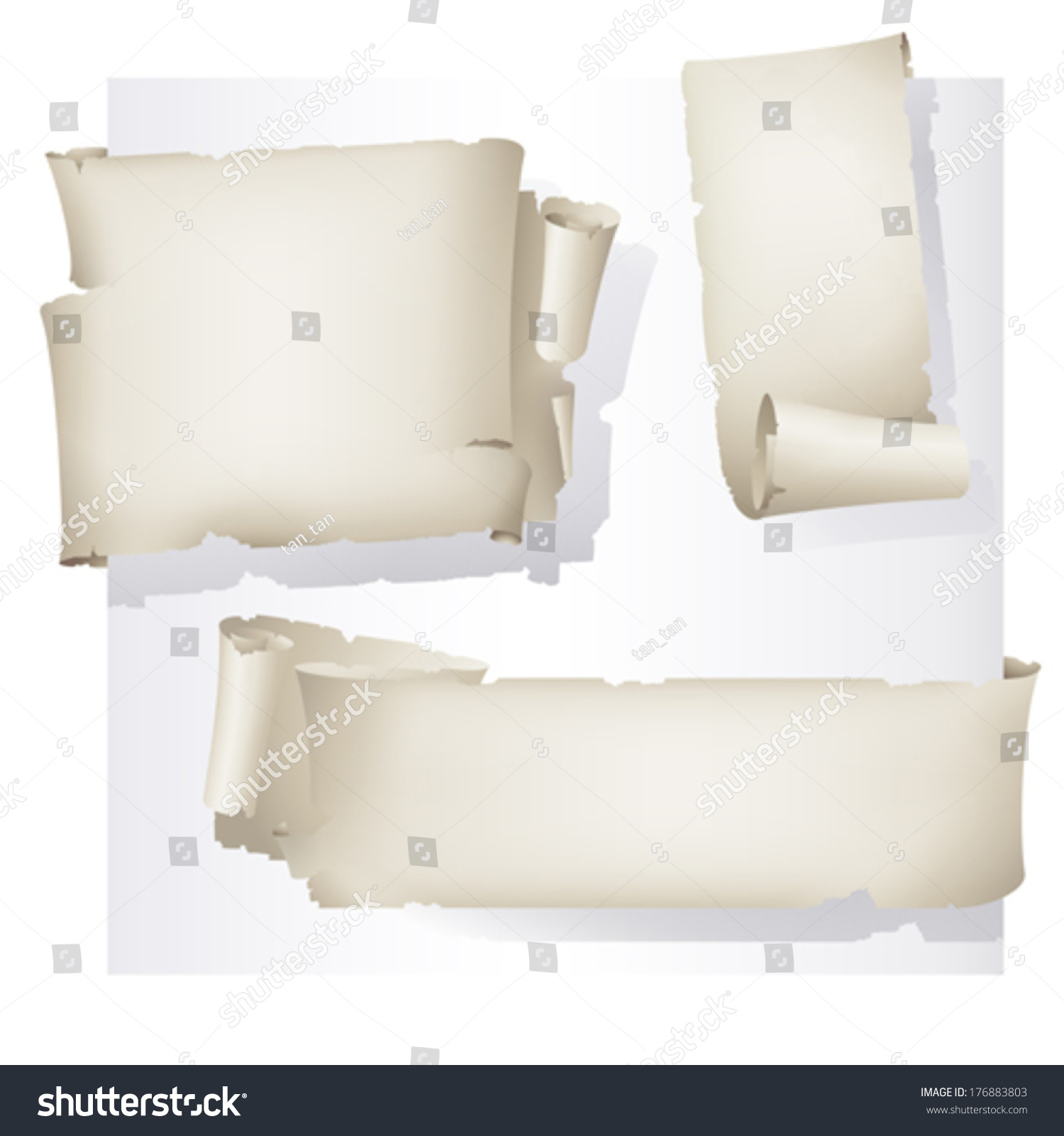 Old Paper Stickers Vector Drawing: เวกเตอร์สต็อก (ปลอดค่าลิขสิทธิ์ ...