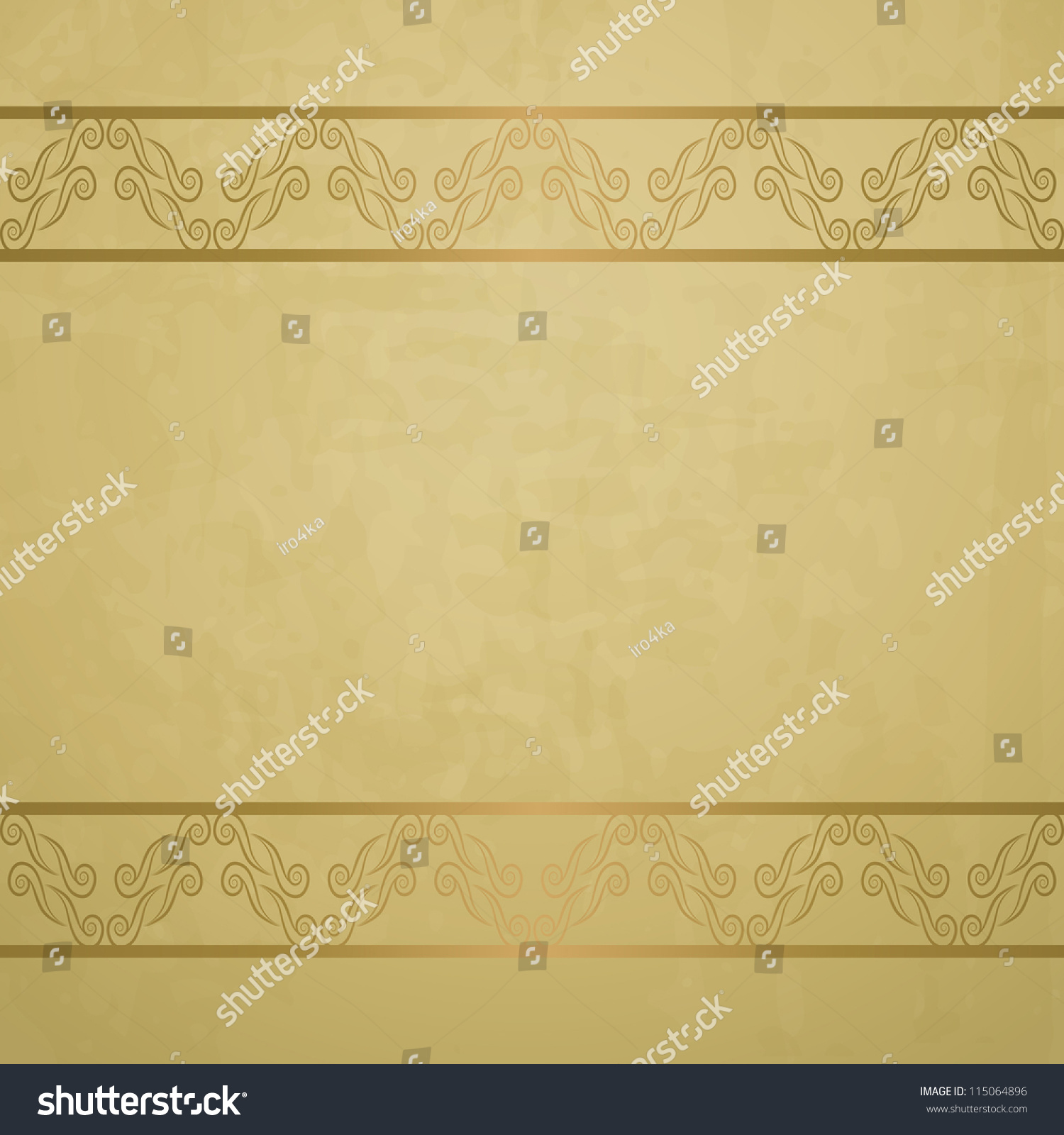 Old Paper Ornamental Borders Stock Vector (Royalty Free) 115064896