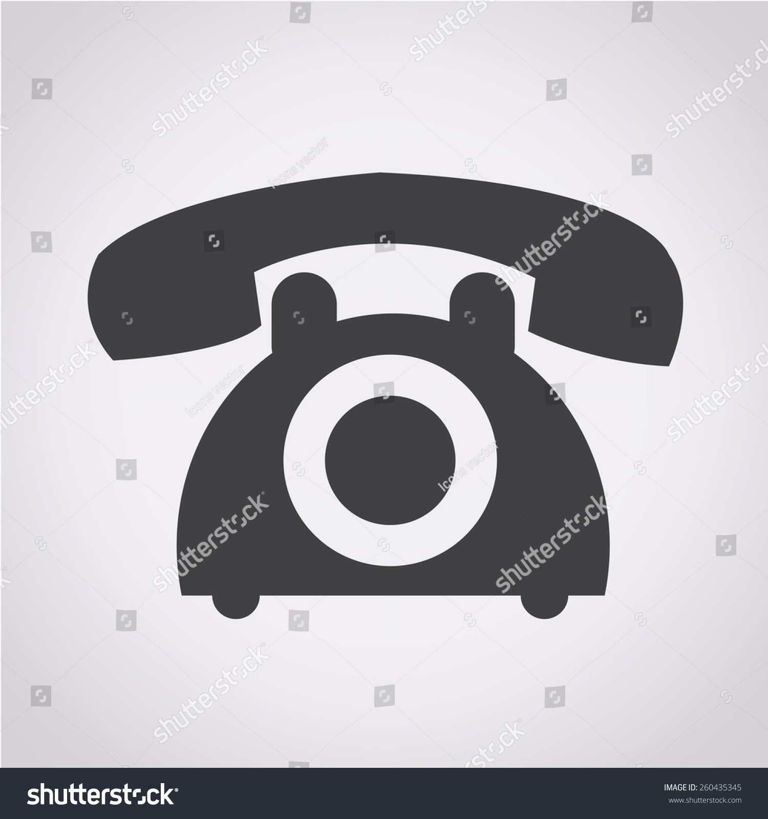 Old Phone Icon Stock Vector (Royalty Free) 260435345 | Shutterstock