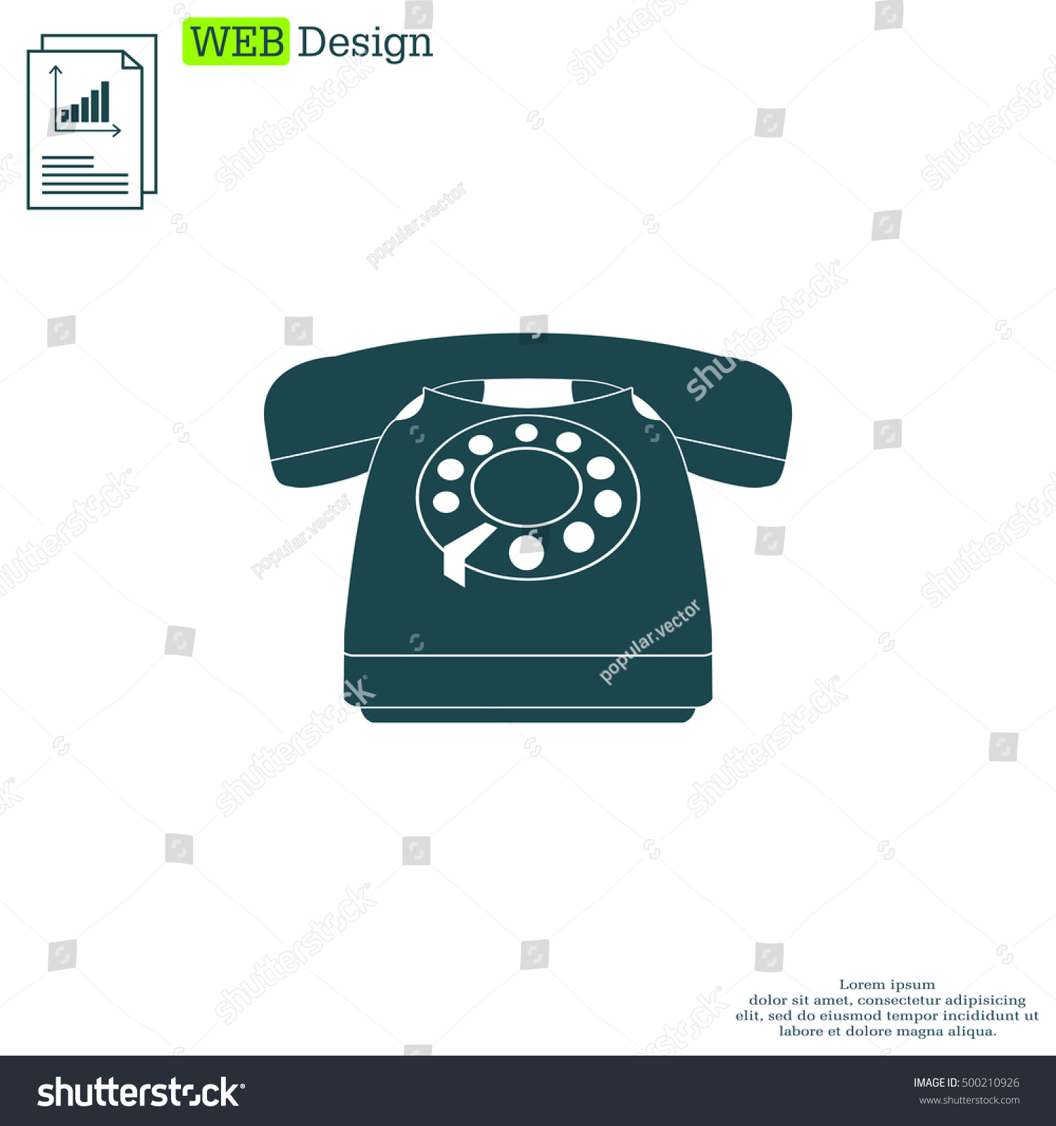 Old Phone Icon: เวกเตอร์สต็อก (ปลอดค่าลิขสิทธิ์) 500210926 | Shutterstock
