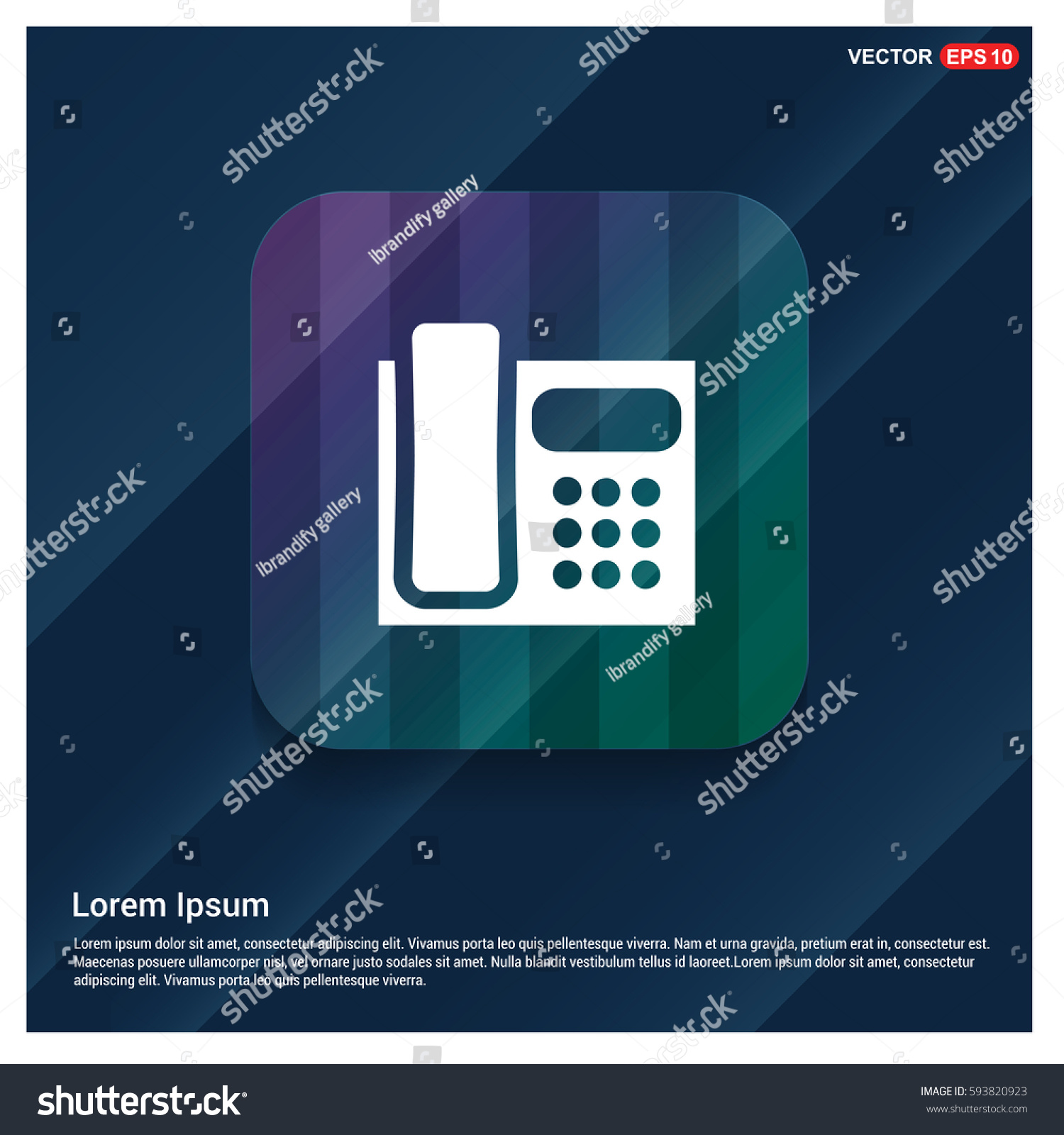 Old Phone Icon Stock Vector (Royalty Free) 593820923 | Shutterstock
