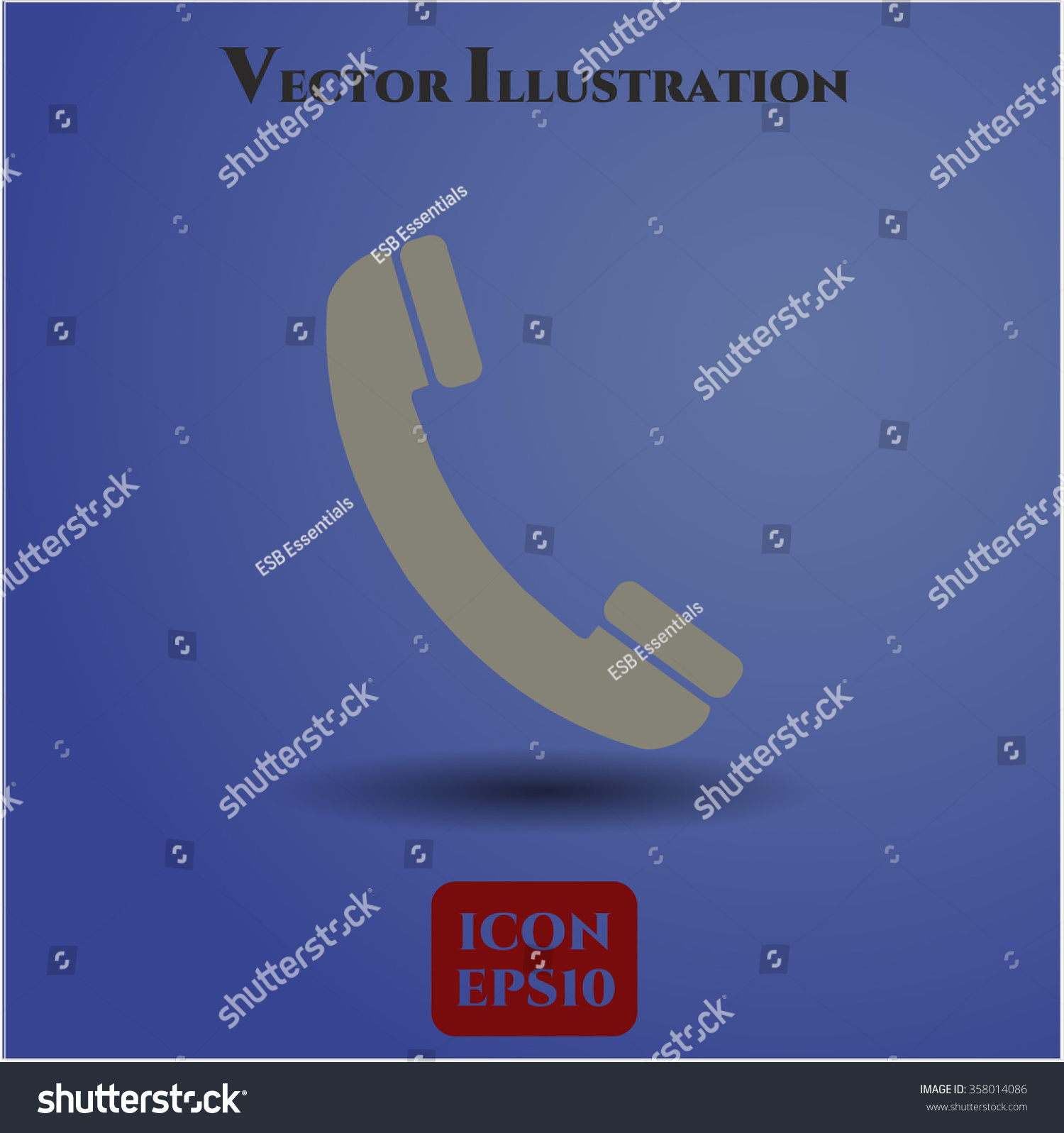 Old Phone Symbol Stock Vector (Royalty Free) 358014086 | Shutterstock