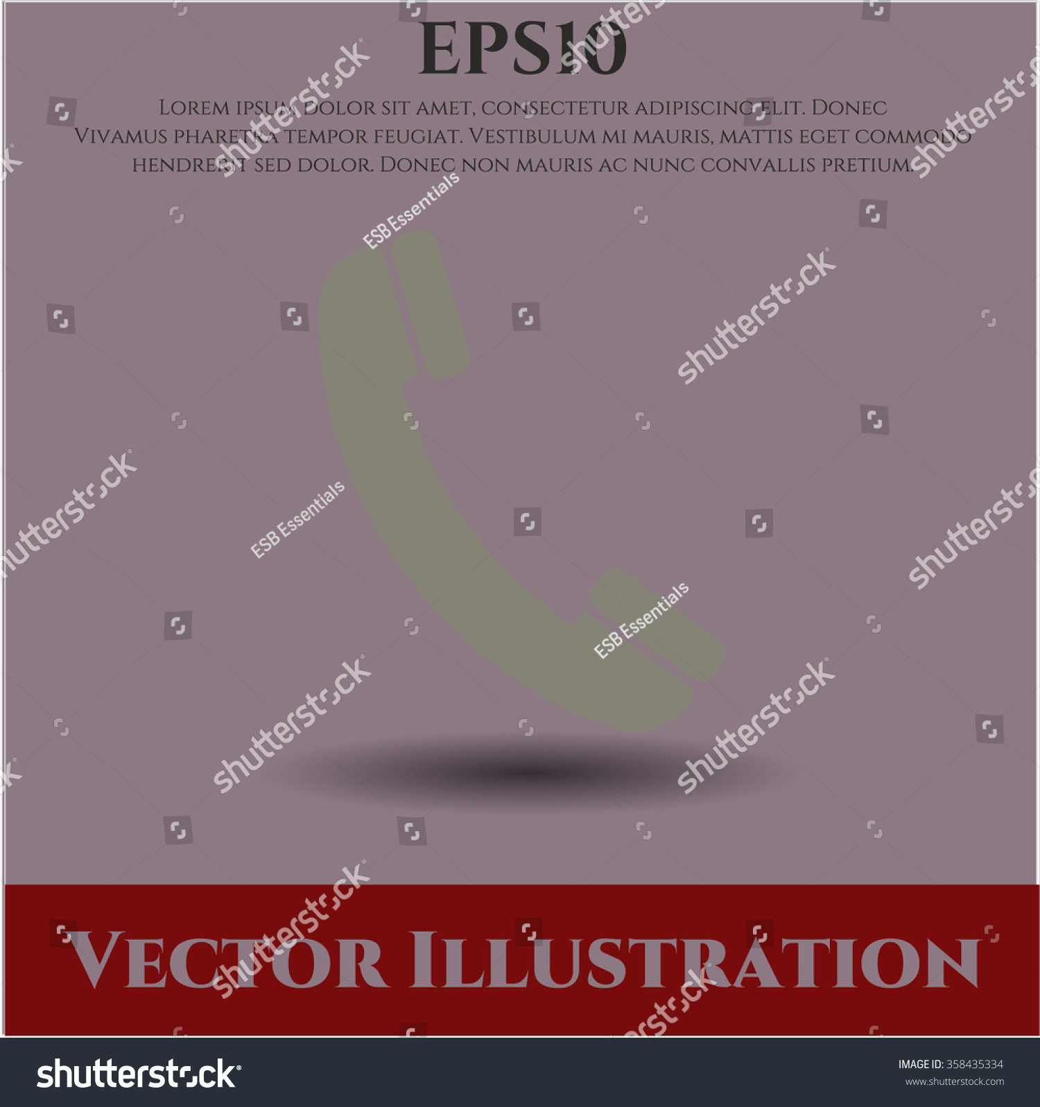 Old Phone Symbol Stock Vector (Royalty Free) 358435334 | Shutterstock