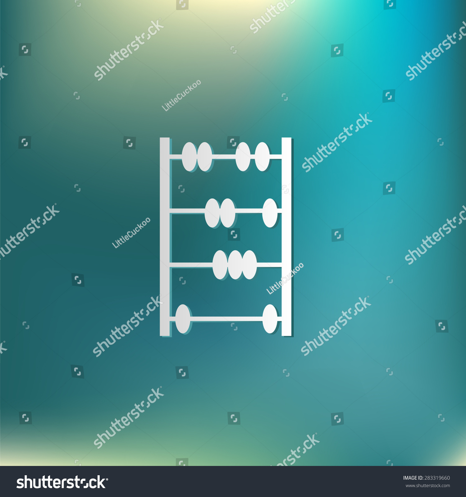 Old Retro Abacus Icon Math Sign Stock Vector (Royalty Free) 283319660 ...