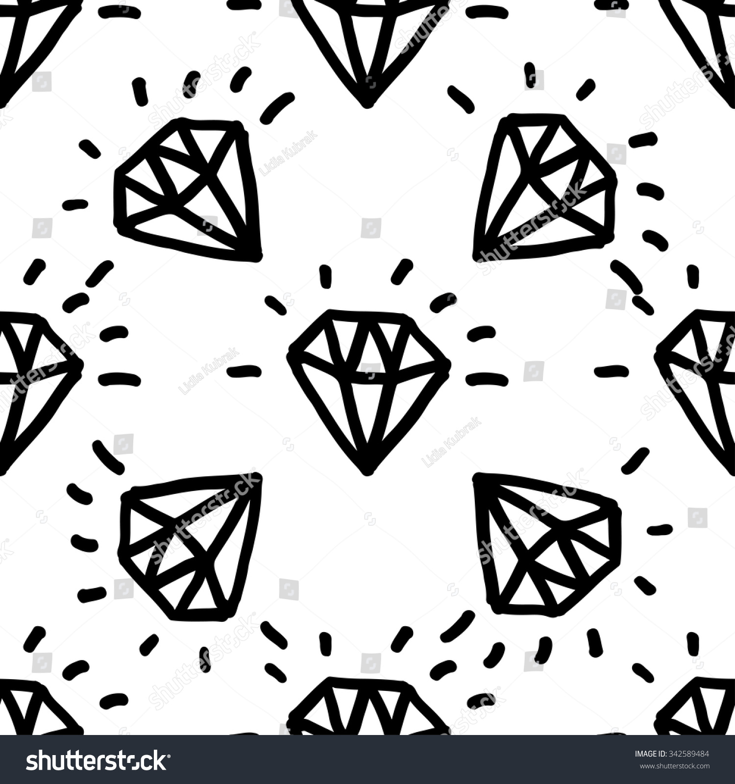 Old School Tattoos Diamond Pattern Hand 库存矢量图（免版税）342589484 | Shutterstock