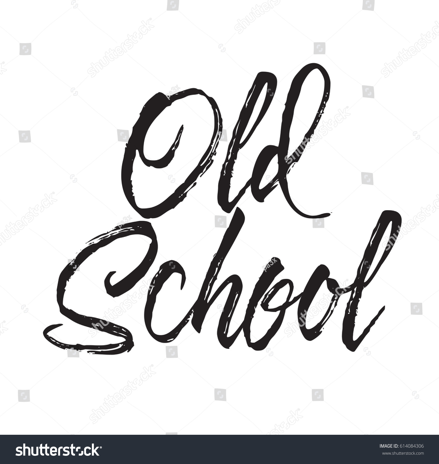 Old School Text Design Vector Calligraphy Stock Vector (Royalty Free ...