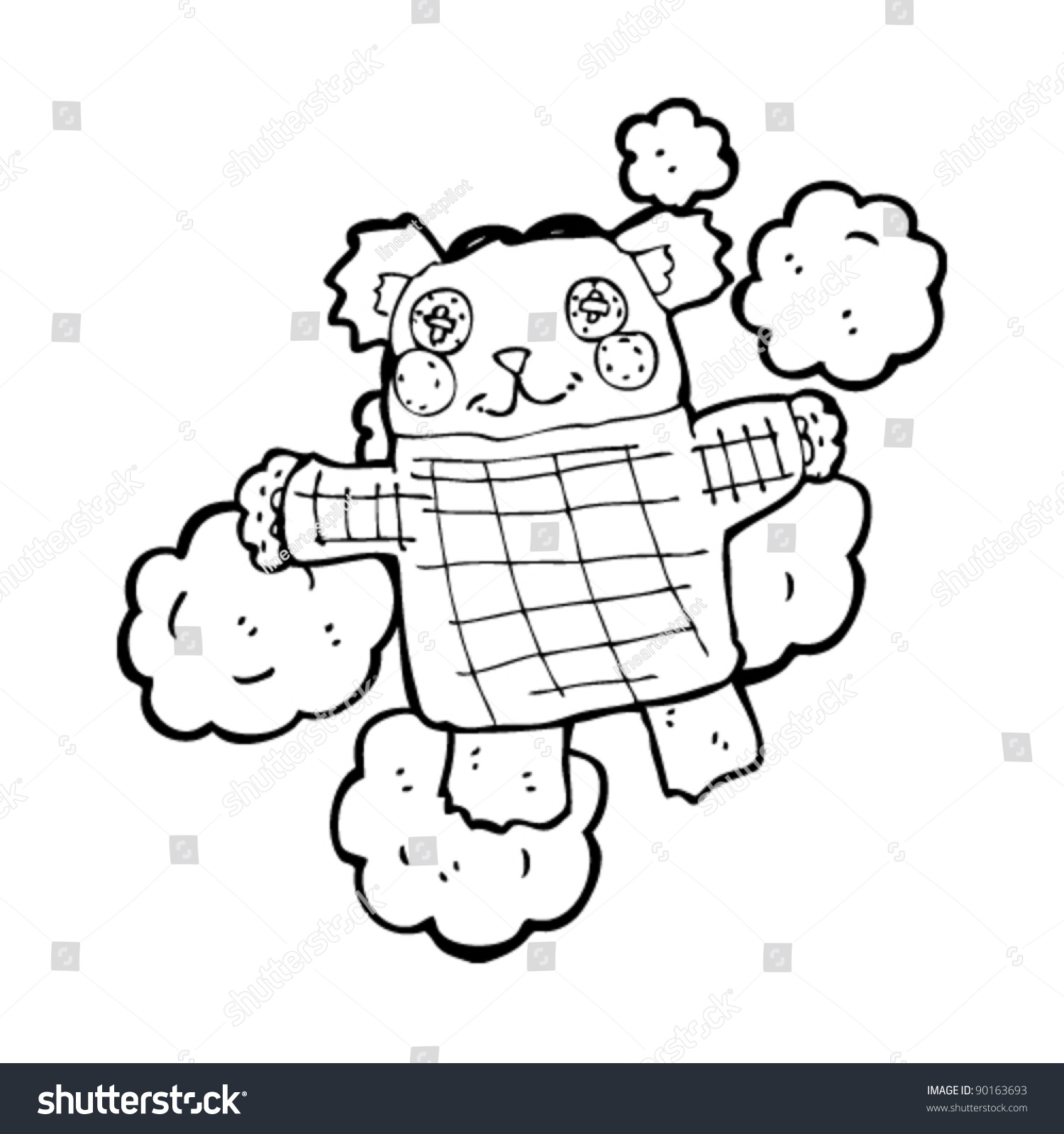 Old Teddy Bear Cartoon Stock Vector (Royalty Free) 90163693 | Shutterstock