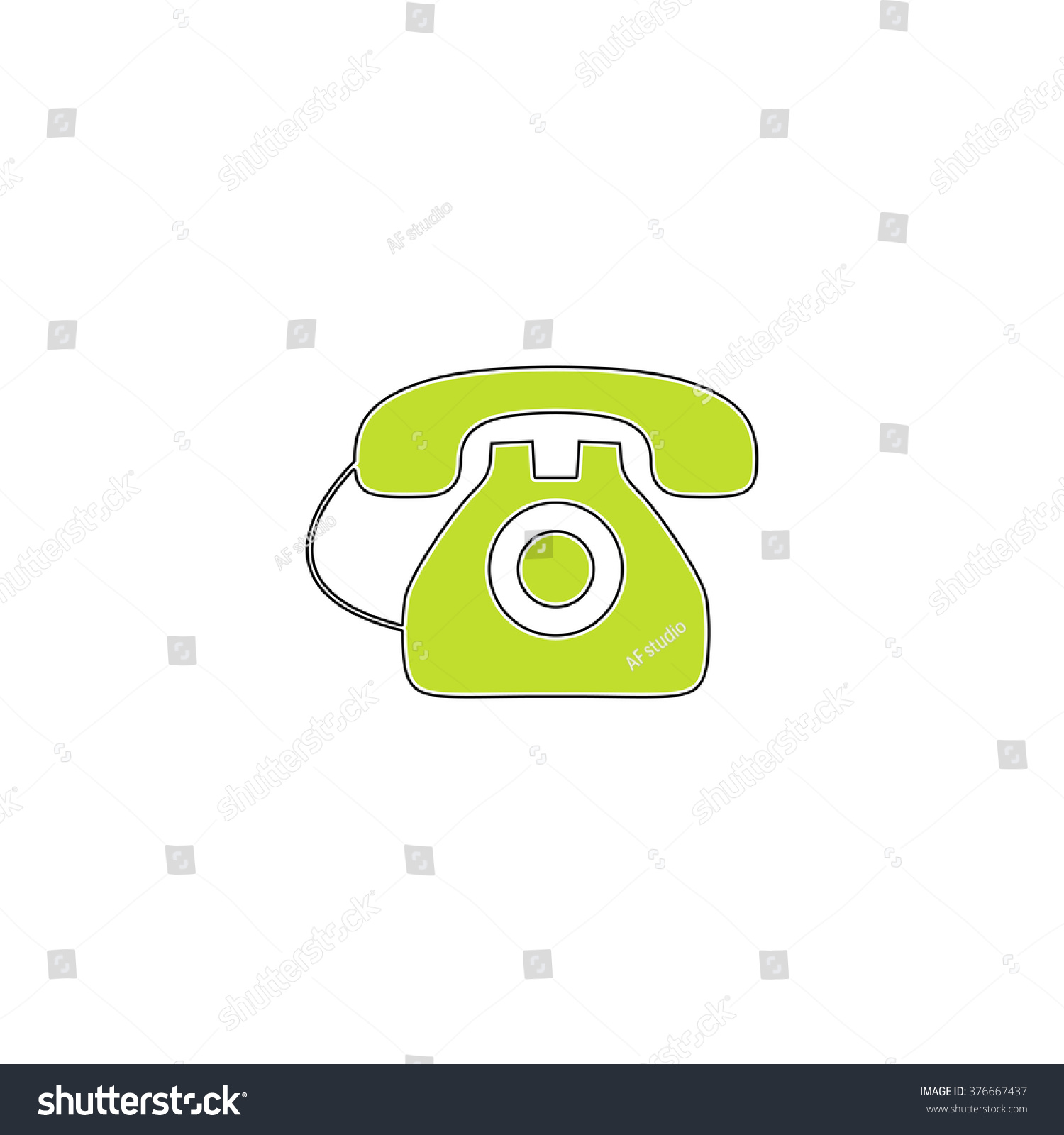 Old Telephone Icon Vector: vector de stock (libre de regalías ... Old Telephone Icon Vector: vector de stock (libre de regalías ...