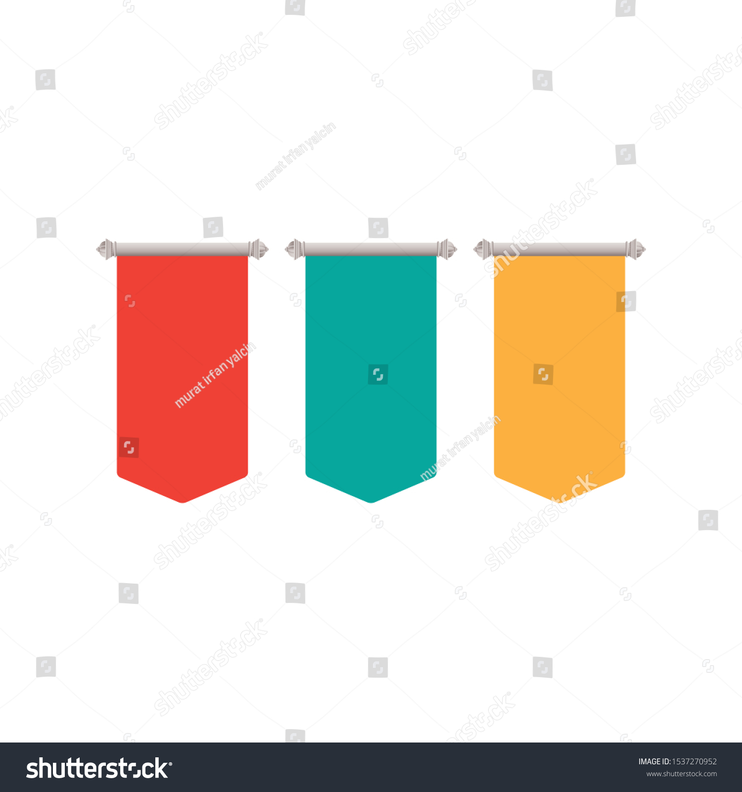 Old Time Flag Style Vector Banner Stock Vector (Royalty Free ...