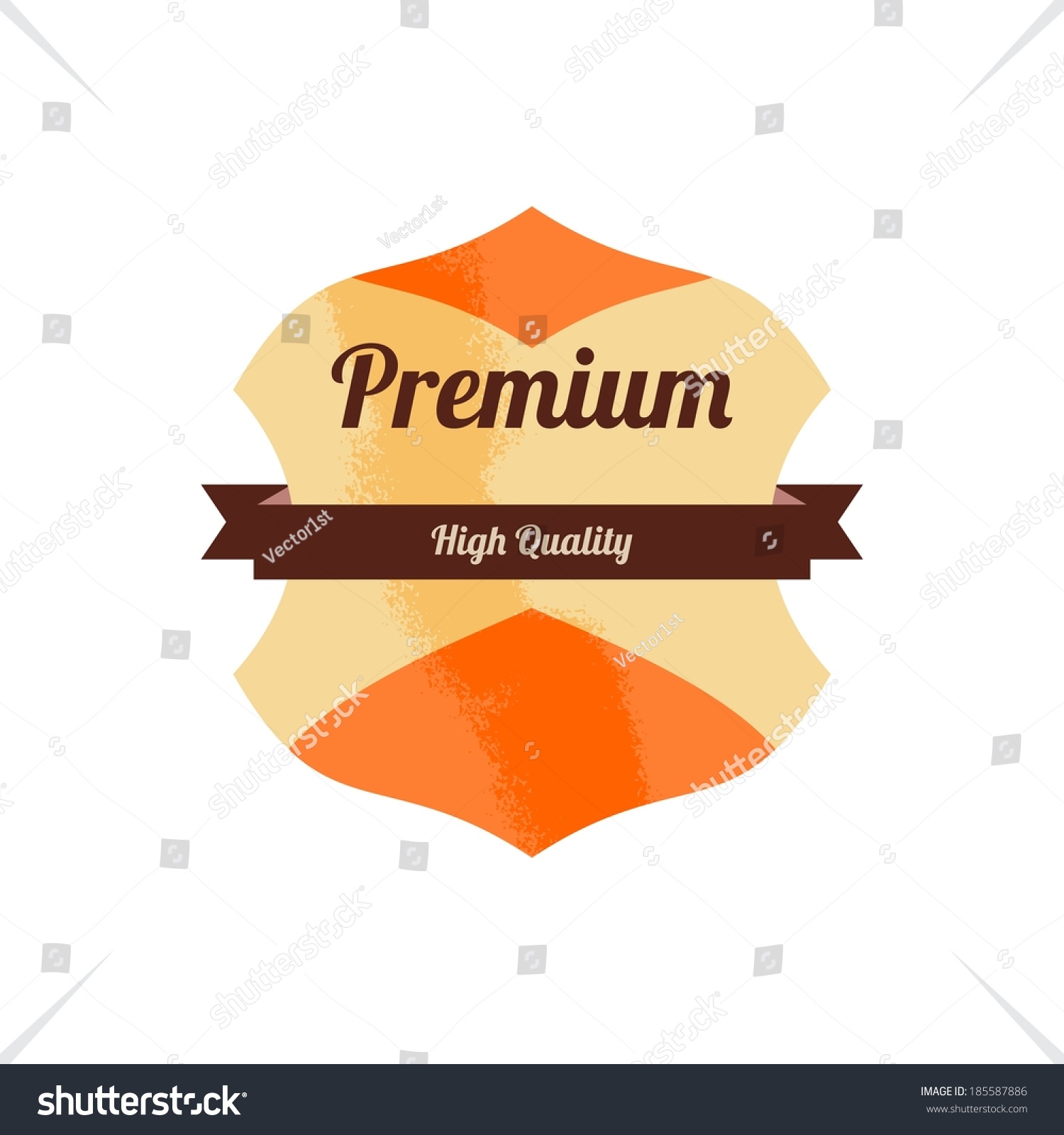 Old Time Retro Label Sticker Stock Vector (Royalty Free) 185587886 ...