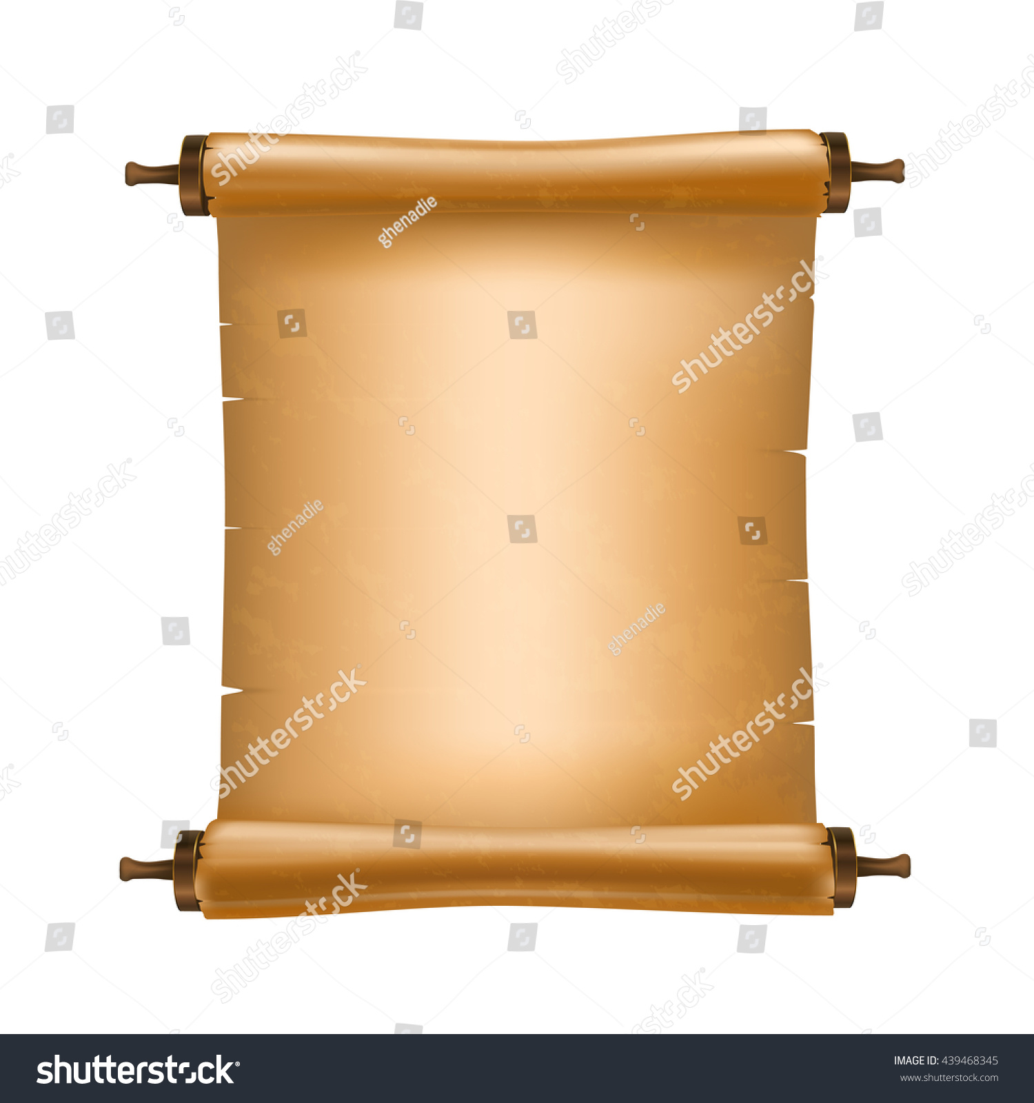 Old Vintage Scrolls On White Vector Stock Vector 439468345 - Shutterstock