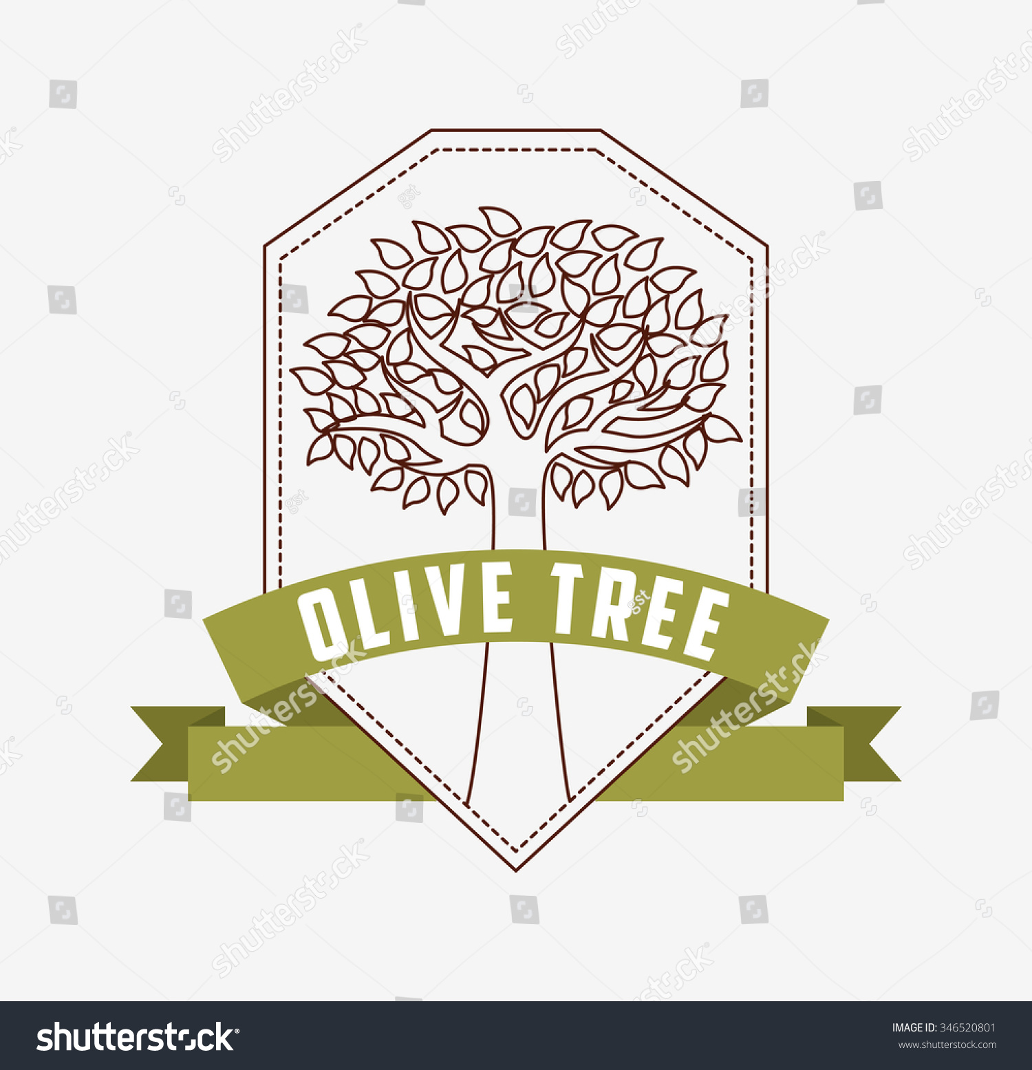 Olive Tree Design Vector Illustration Eps10 Stock Vector (Royalty Free ...