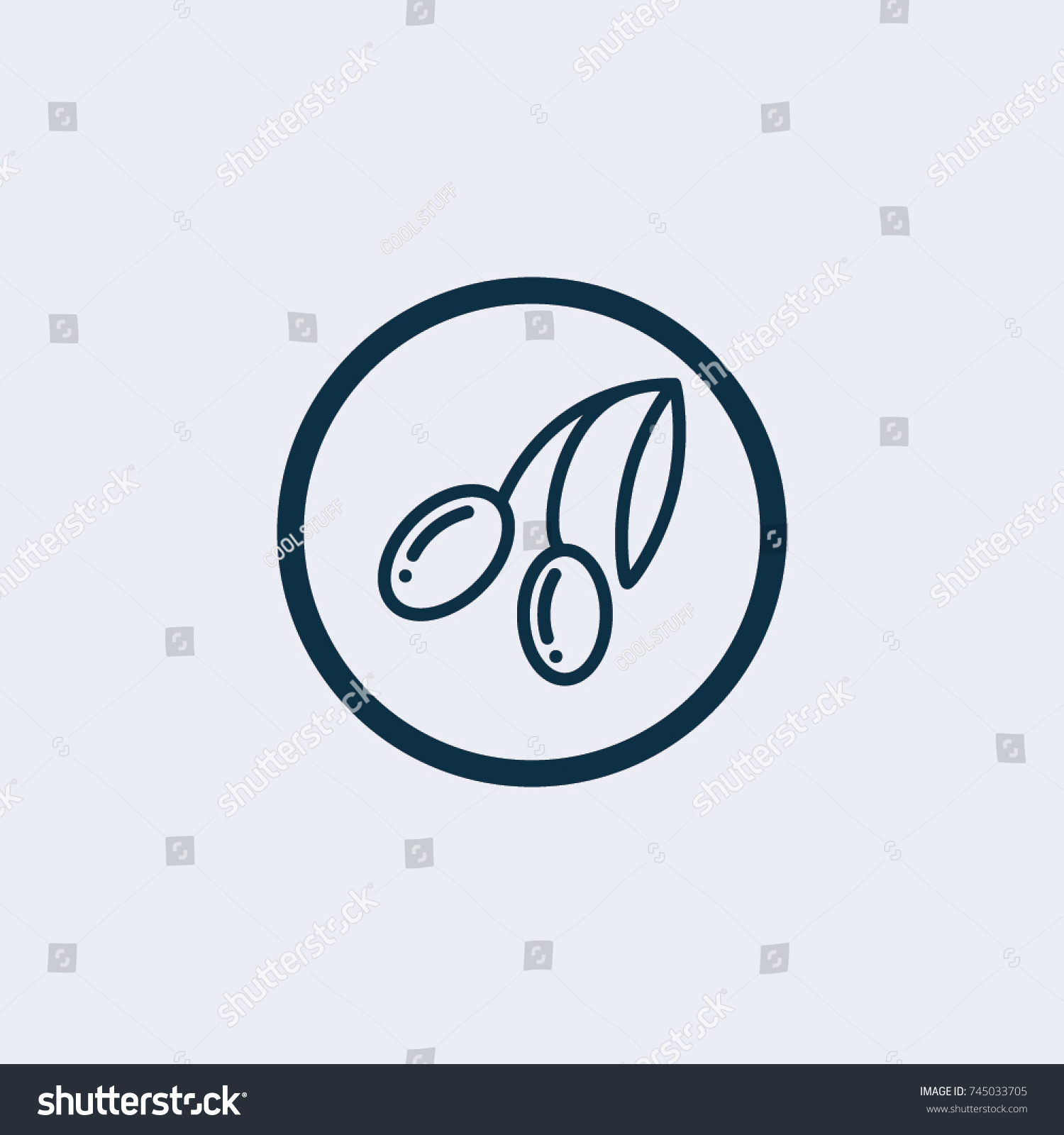 Olives Icon Stock Vector (Royalty Free) 745033705 | Shutterstock