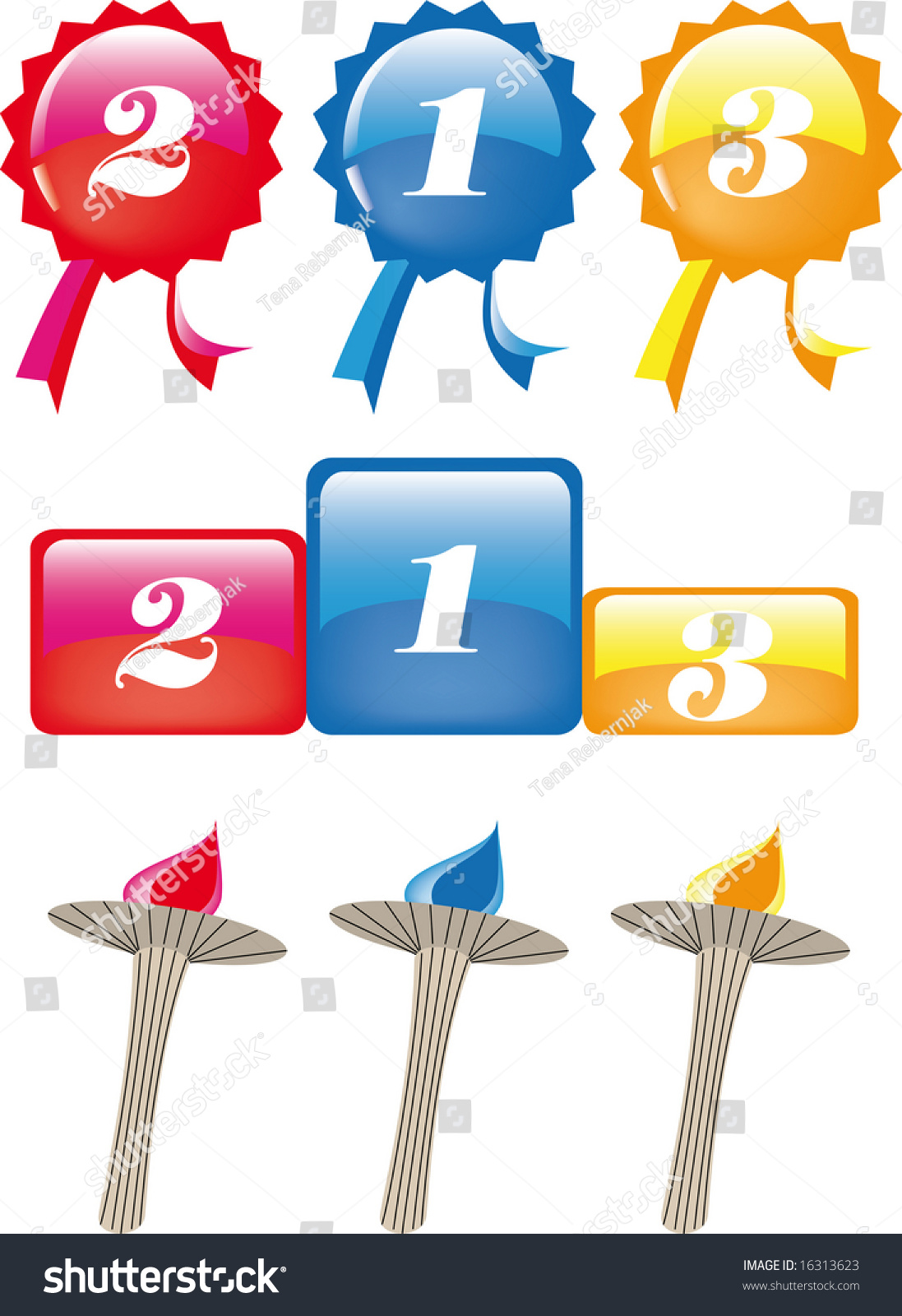 Olympic Symbols Stock Vector (Royalty Free) 16313623 | Shutterstock